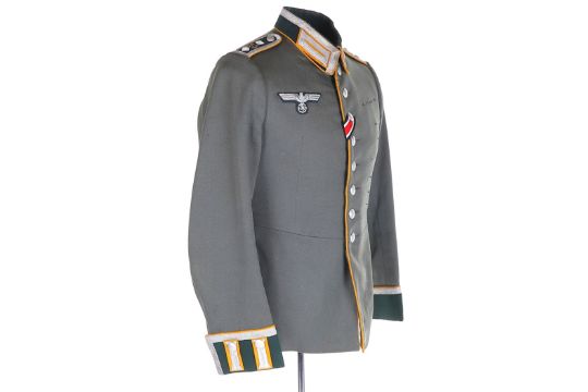 WW2 German Cavalry Waffenrock Parade Tunic, fine example of a parade ...
