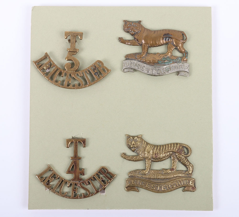 Military Badges to the 4th,5th & 6th Leicestershire Regiment ...