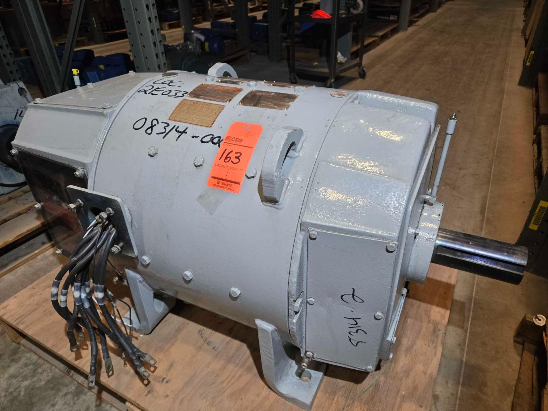 General Electric 150 HP DC motor, 1150/2000 RPM's, 500V, CD506AT frame ...