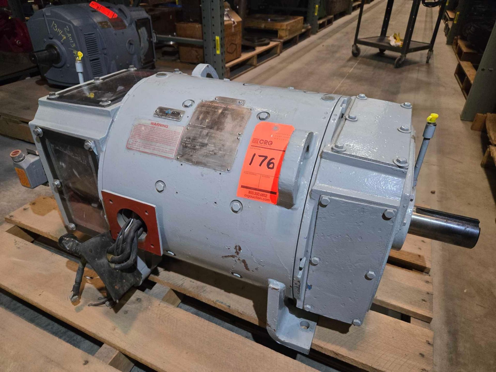 General Electric 75 HP DC motor, 1750/2200 RPM's, 500V, CD368AT frame ...