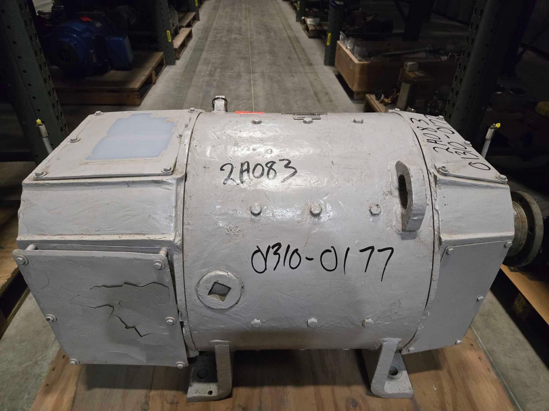 General Electric 250 HP motor, 1750/1900 RPM's, 500V, CD506AT frame, (AN05)
