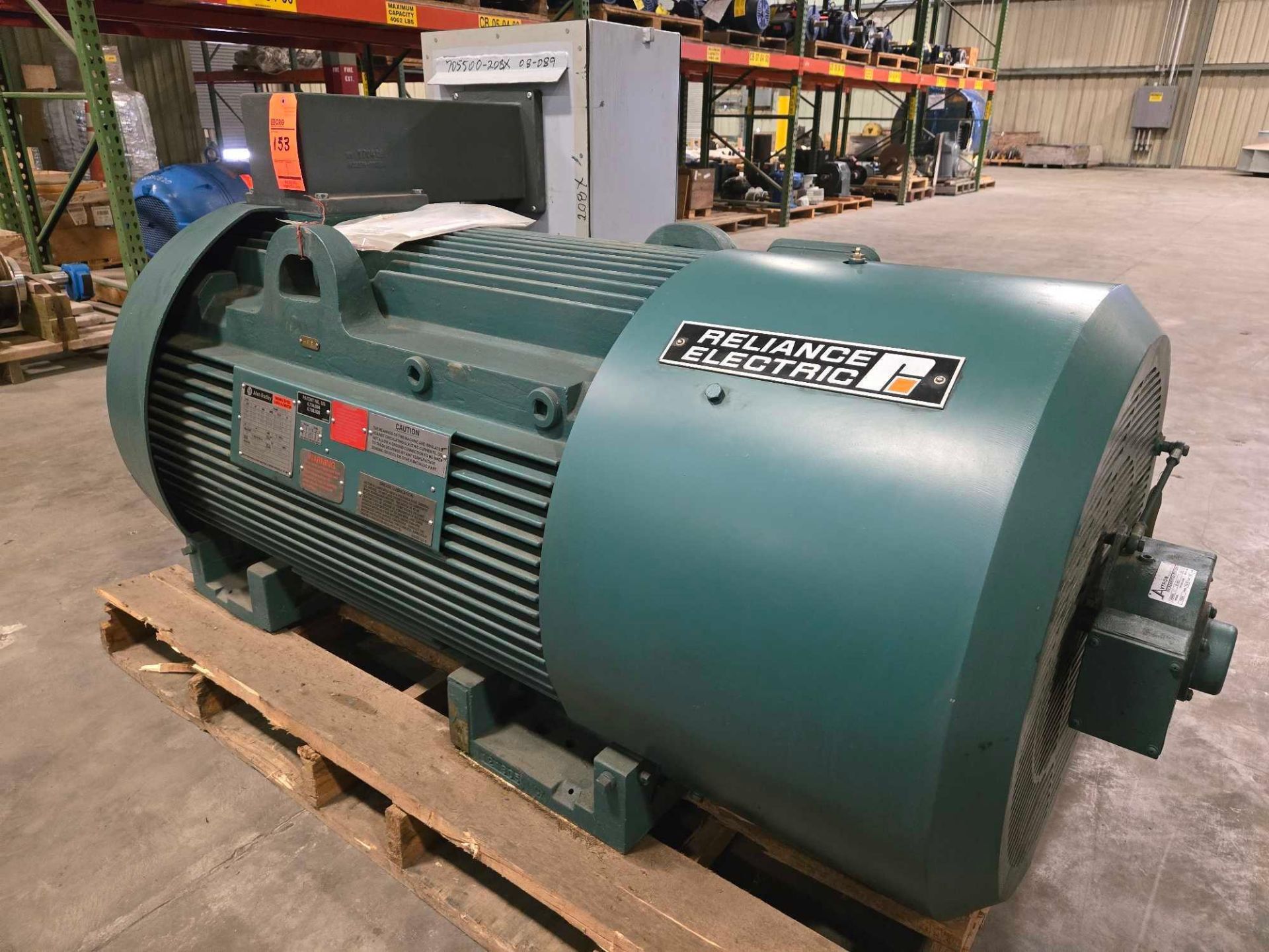 Reliance Electric 450 HP variable speed large A-C motor, s/n VAM7159726 ...
