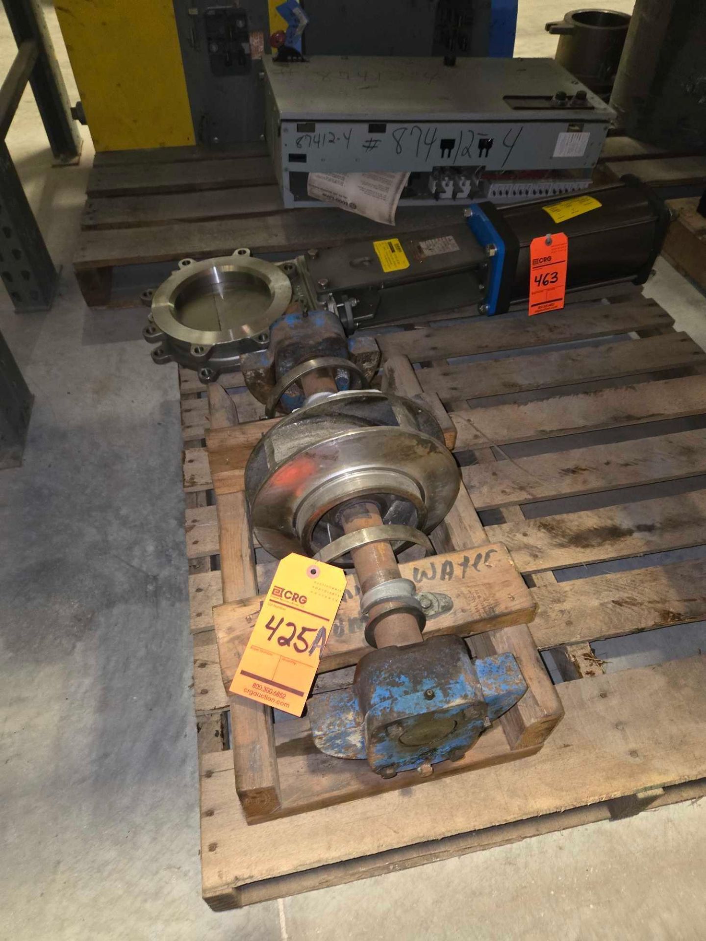 Lot of (6) assorted Goulds rotary pump shaft assembly, 8 inch to 31 ...