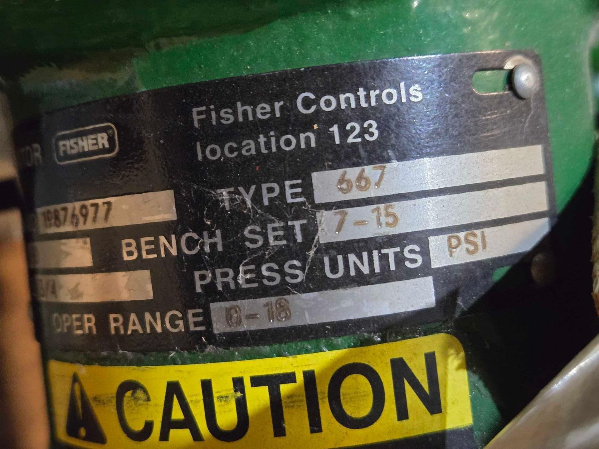 Lot of (2) Fisher valves m/n EZ, s/n's F000205463, 3/4 inch, F000205858 ...
