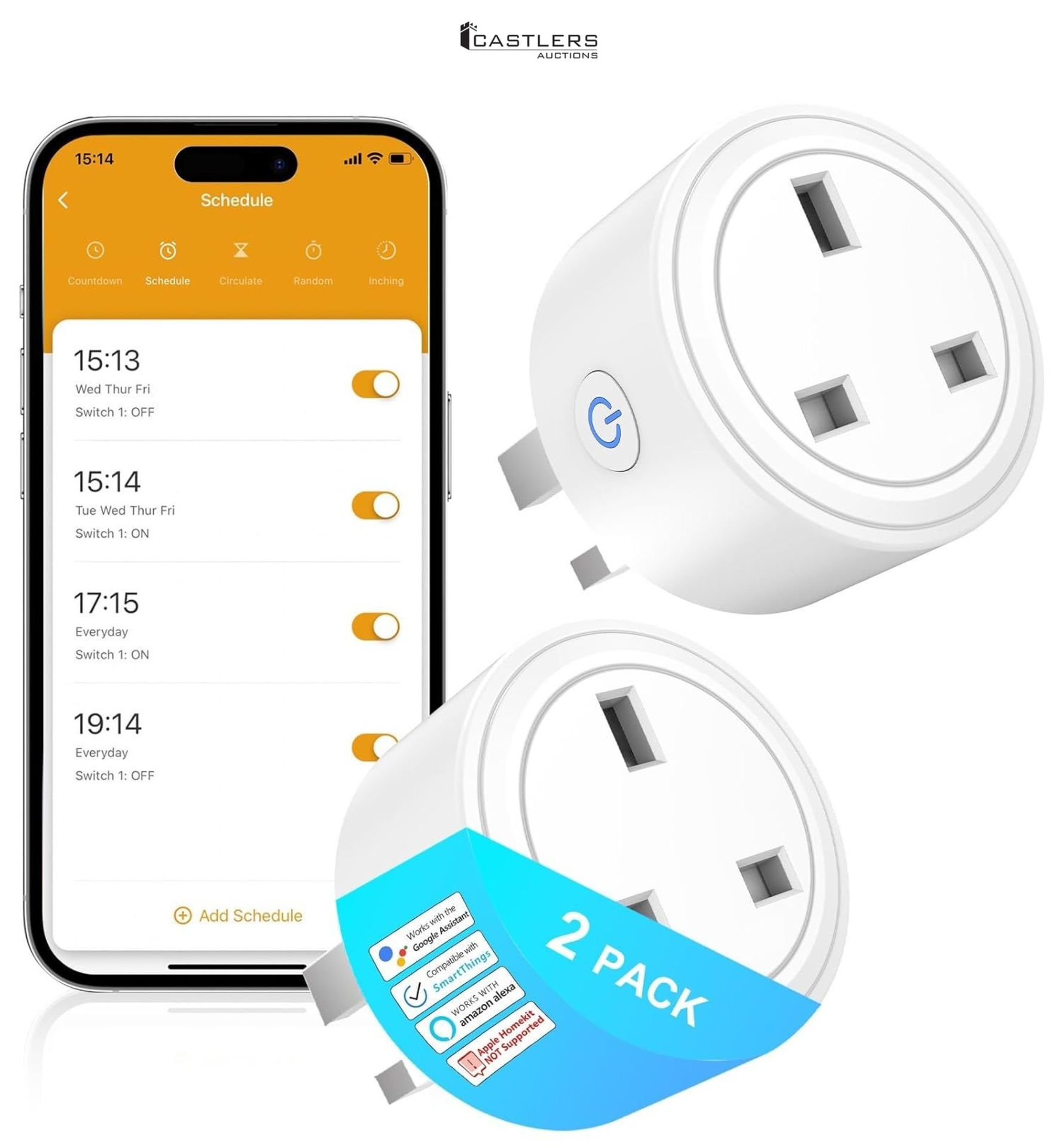 Retail TitleSURFOU Smart Plug Wi-Fi Timer Socket with Energy Monitoring ...