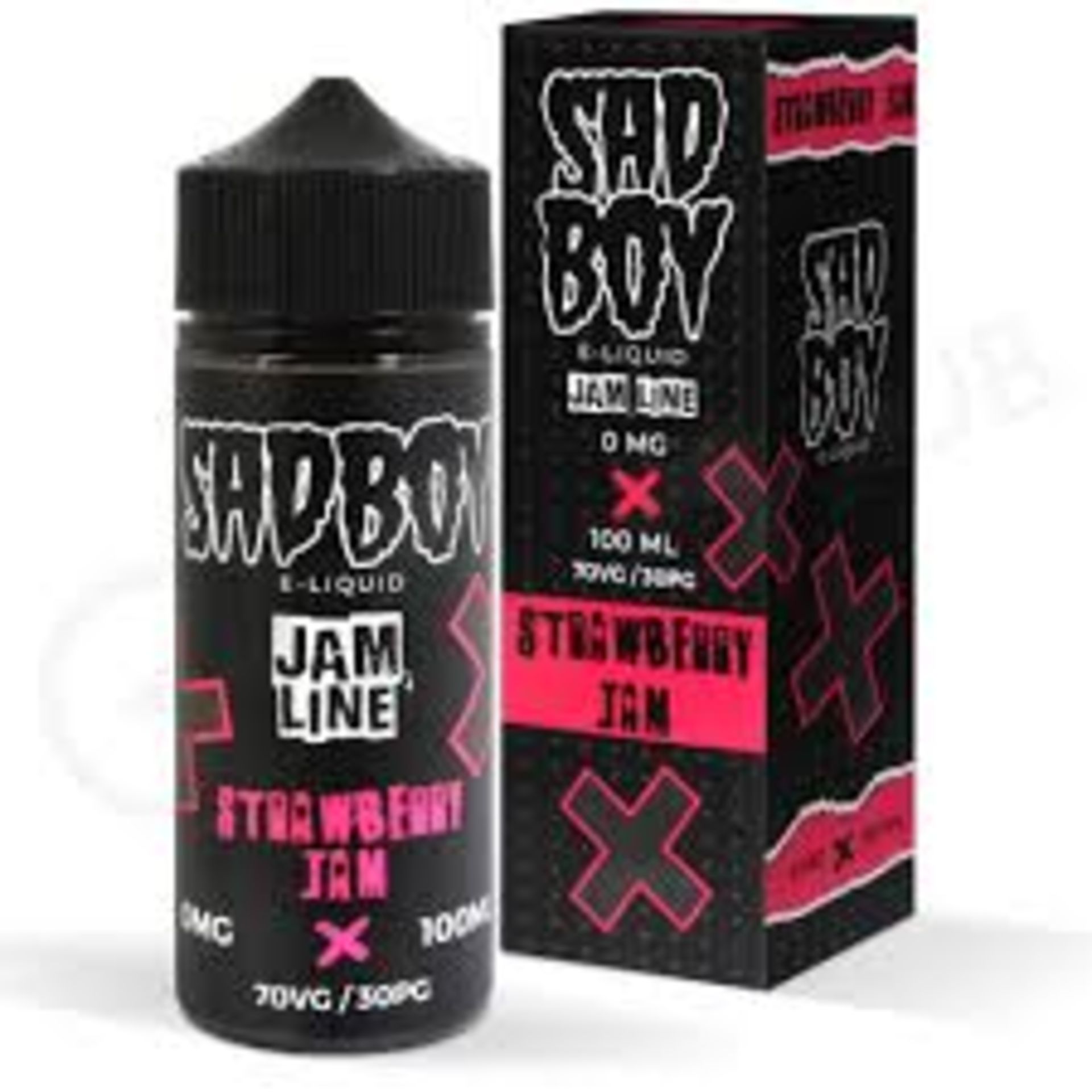 98 X BRAND NEW STRAWBERRY JAM BY SADBOY E - LIQUID IN SIZE 100 ML ...