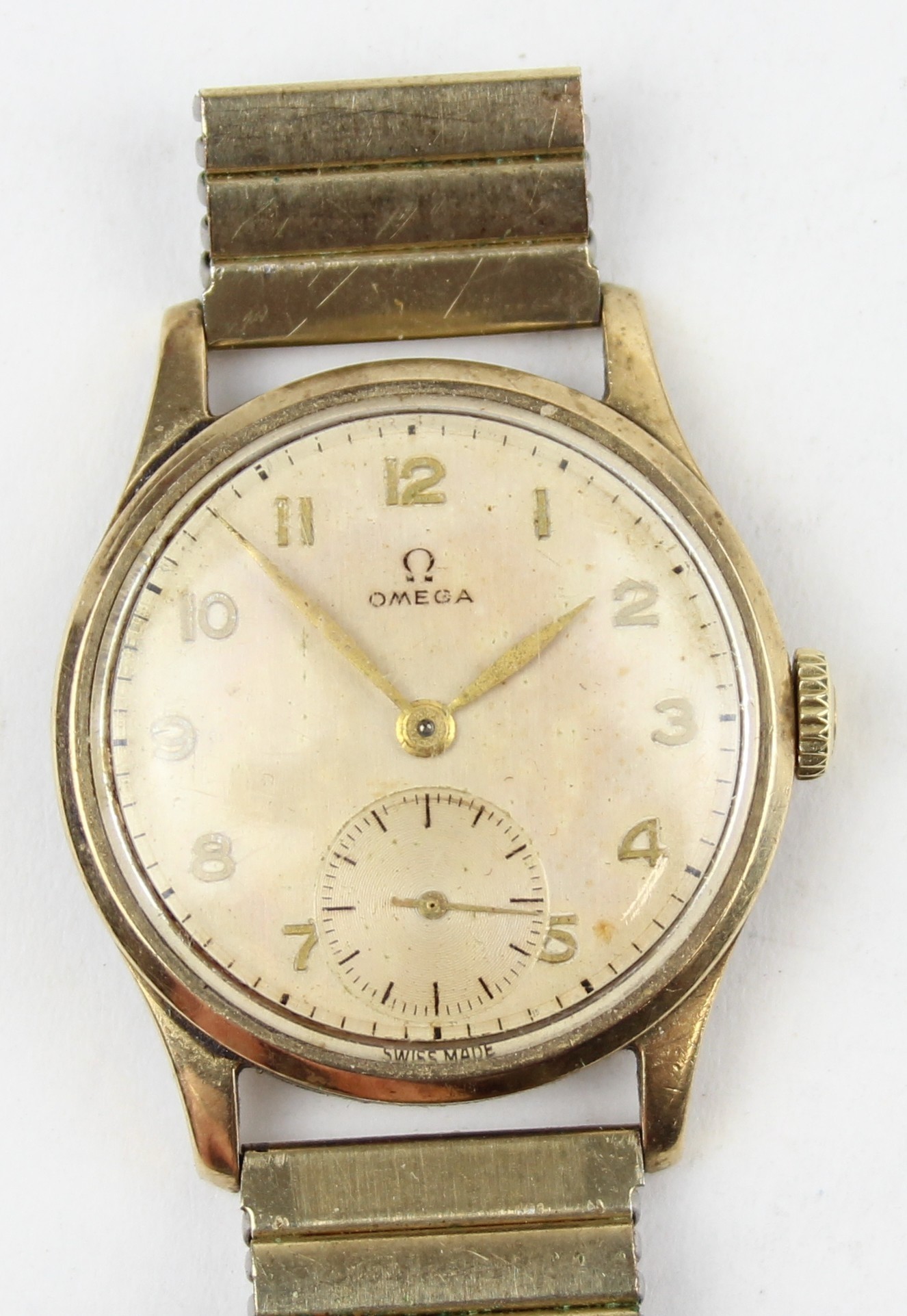 Omega Watches - a 9ct gold cased Omega wristwatch with hand wind ...