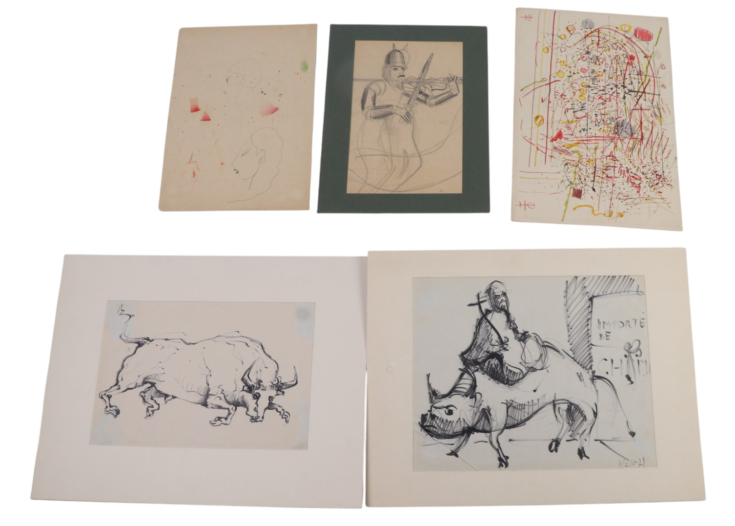 A group of watercolours, drawings and etchings by Adele Reifenberg ...