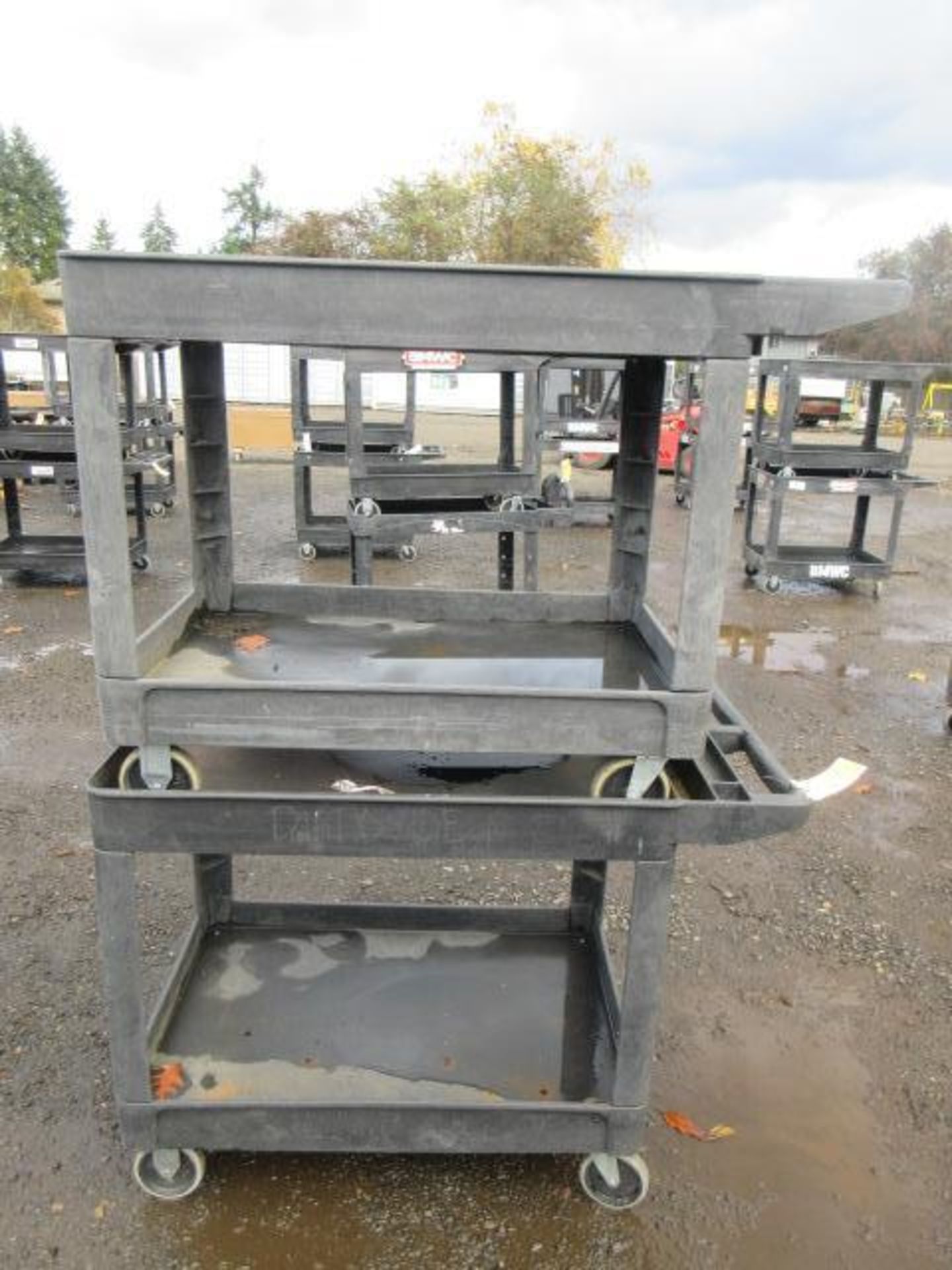 (2) RUBBERMAID 3' X 2' POLY CARTS