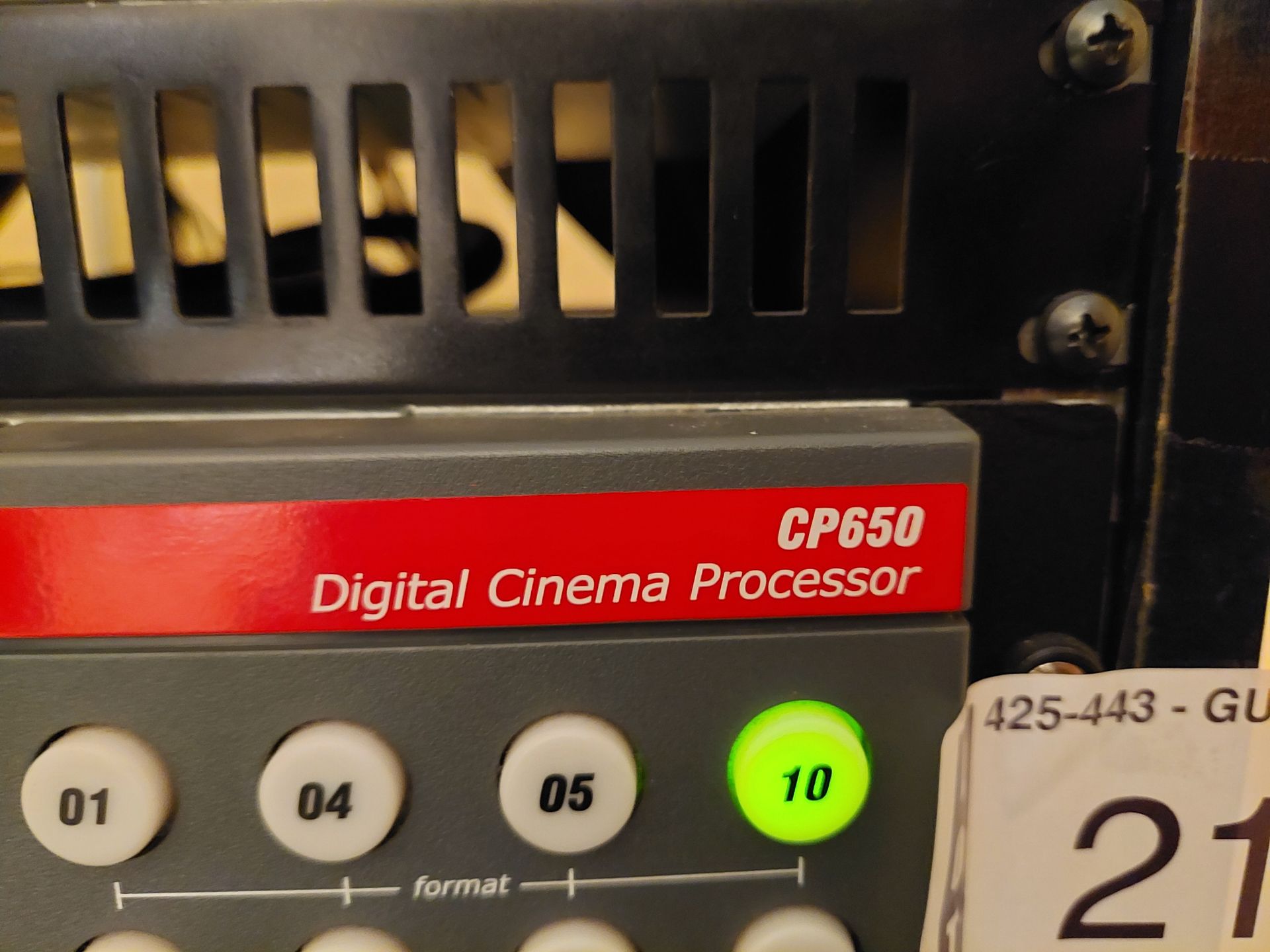 DOLBY CP650 — 8-CHANNEL CINEMA AUDIO PROCESSOR, AES/ANALOG INPUTS ...