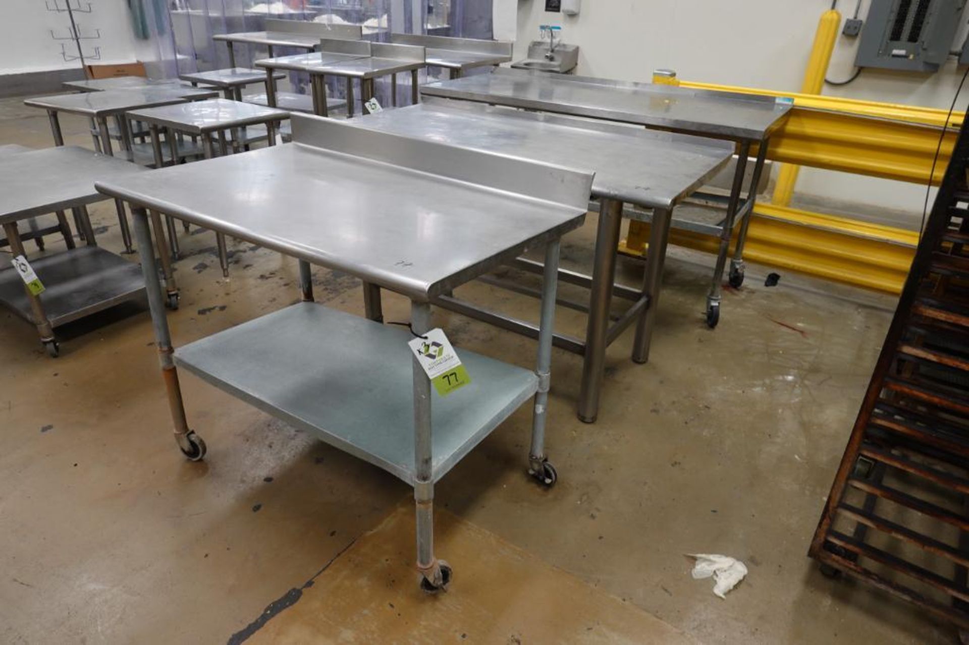 (3) assorted SS tables ***Simple Rigging and Loading Fee: $30***