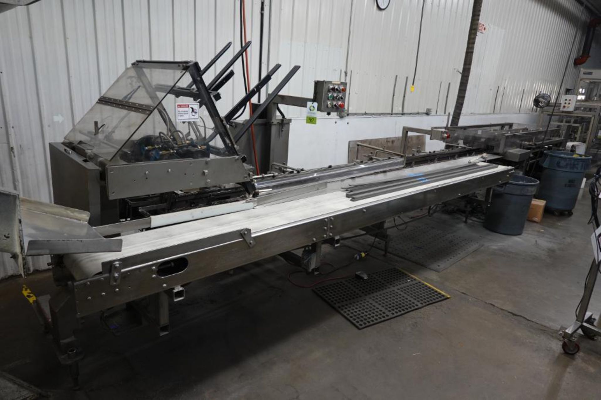 Langen hand load cartoner, Model B1-M, carton denester, air vacuum, 12 ...