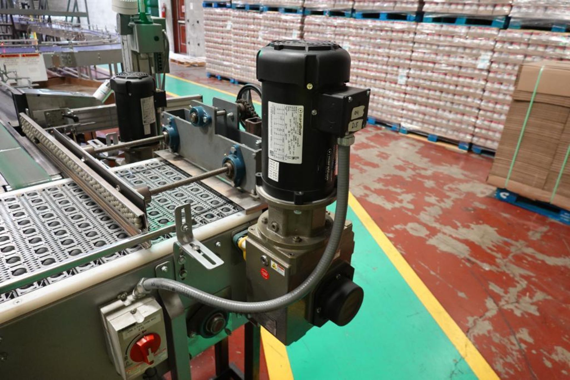 Nercon directional conveyor, 84 in. long x 18 in. wide x 43 in. tall ...