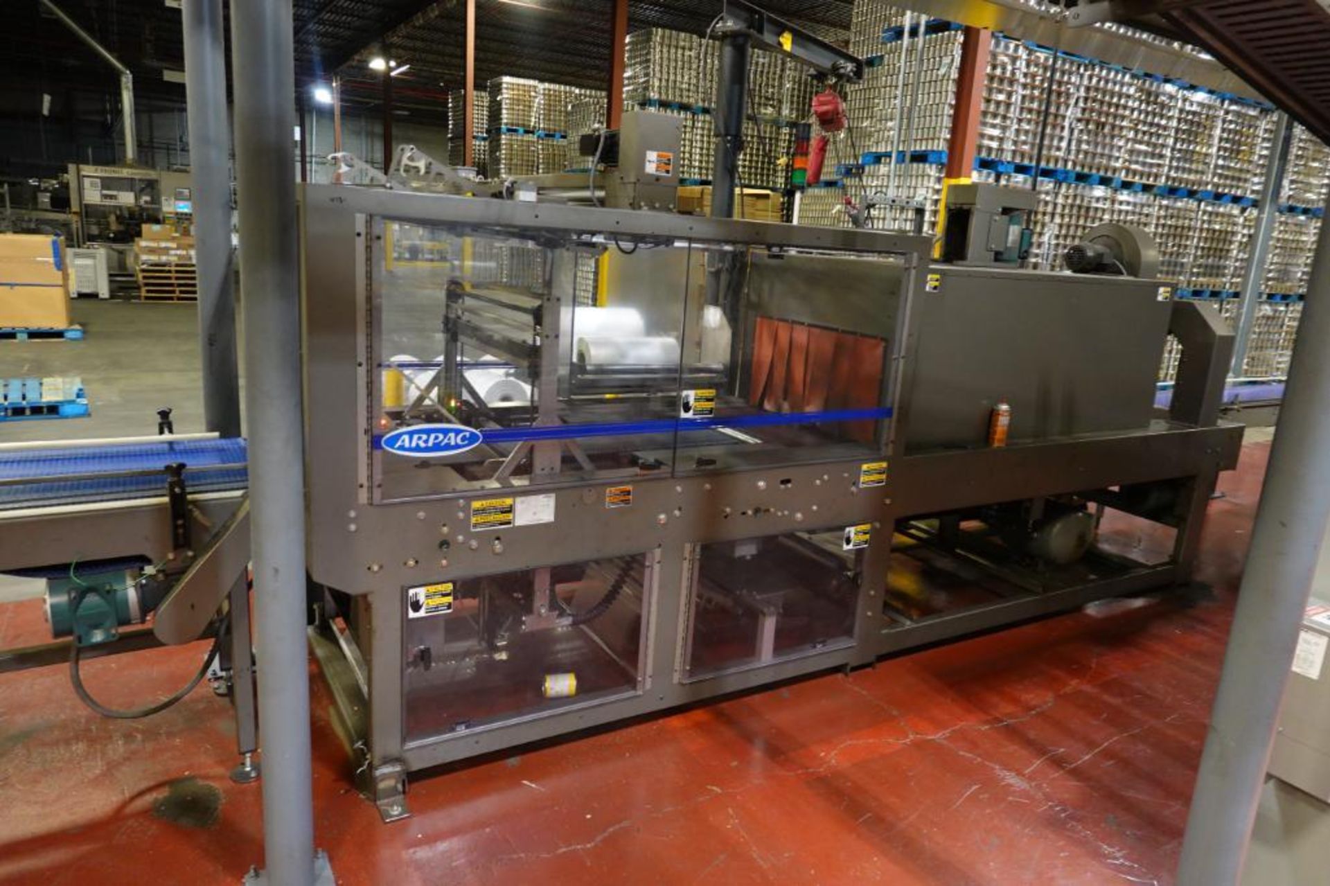 Arpac shrink bundler, Model 45TW-28, SN 7433, year 2006, infeed ...