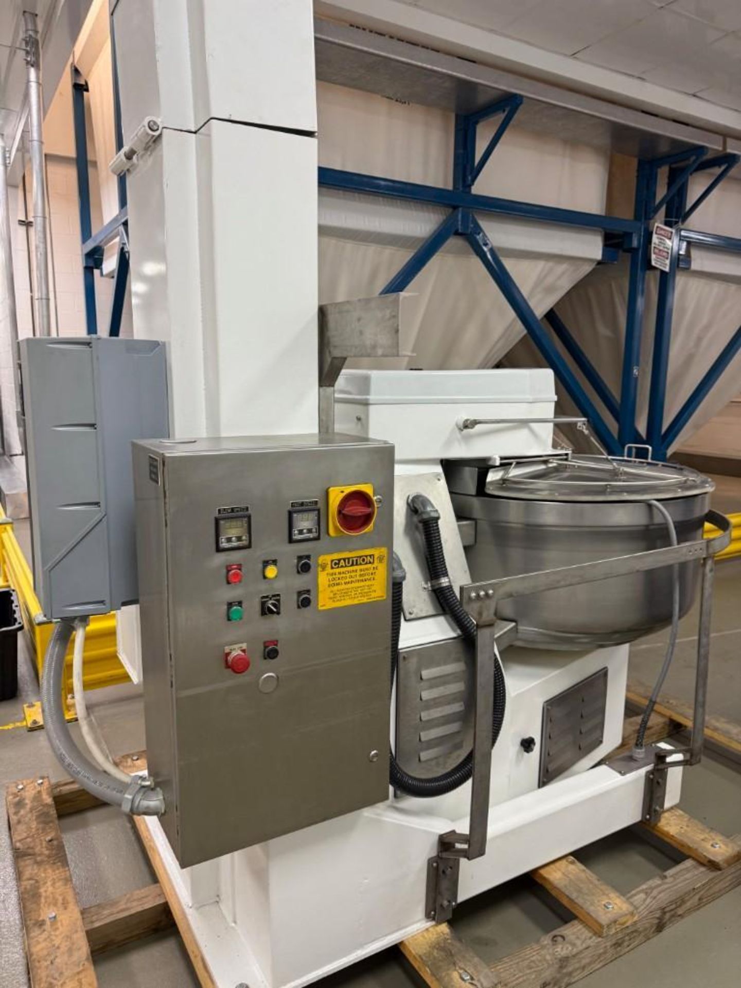 Rebuilt Empire Logiudice tiltable bowl mixer, Model AR1-300, SS bowl 43 ...