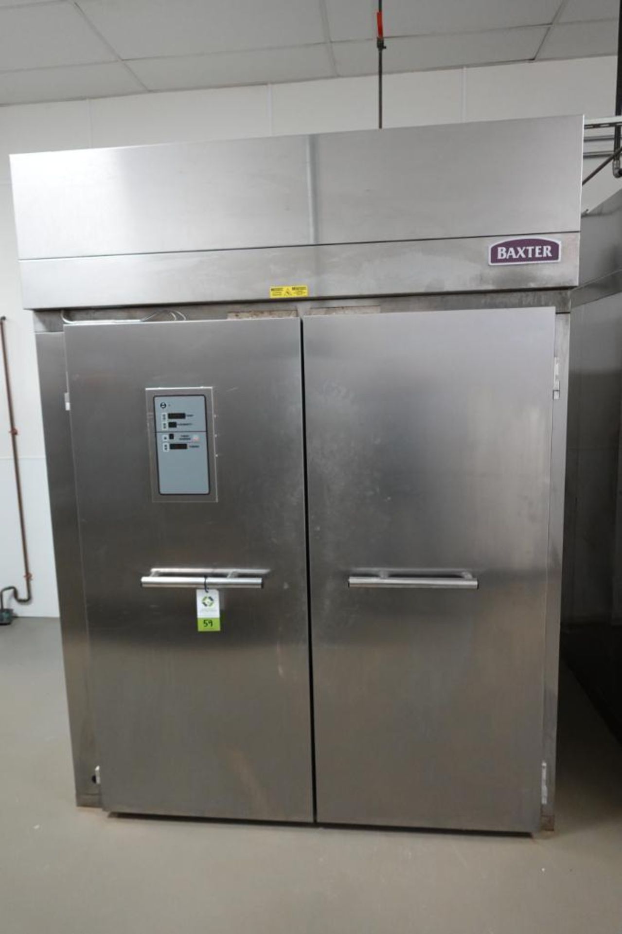 Baxter 2-door walk in rack proofer, Model PW2S, inside dimensions 56 in ...