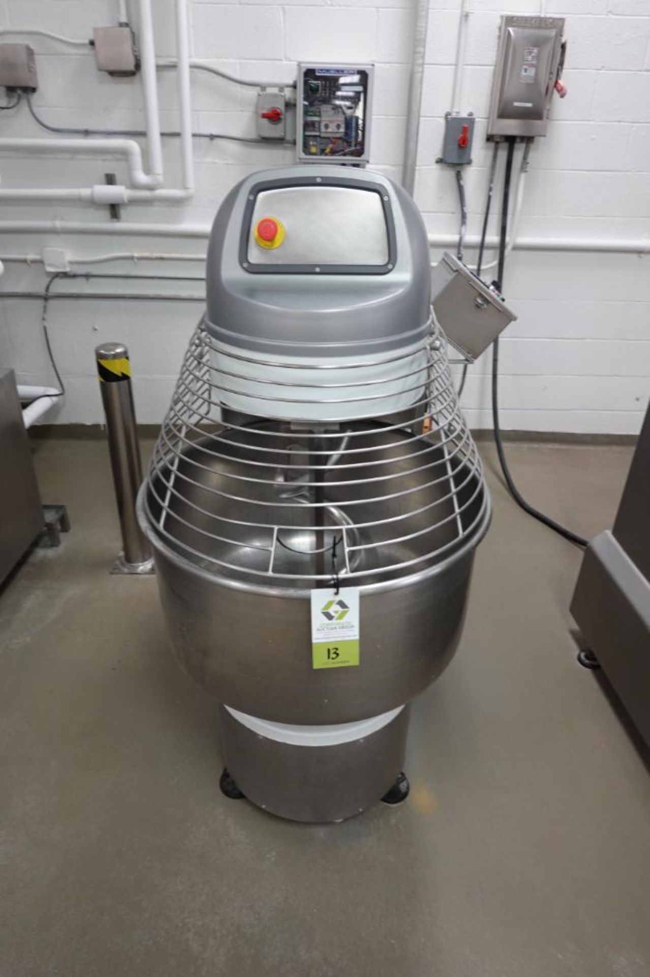 Esmach fixed bowl mixer, Model ANSE 220, SS bowl 28 in. diameter x 15 ...