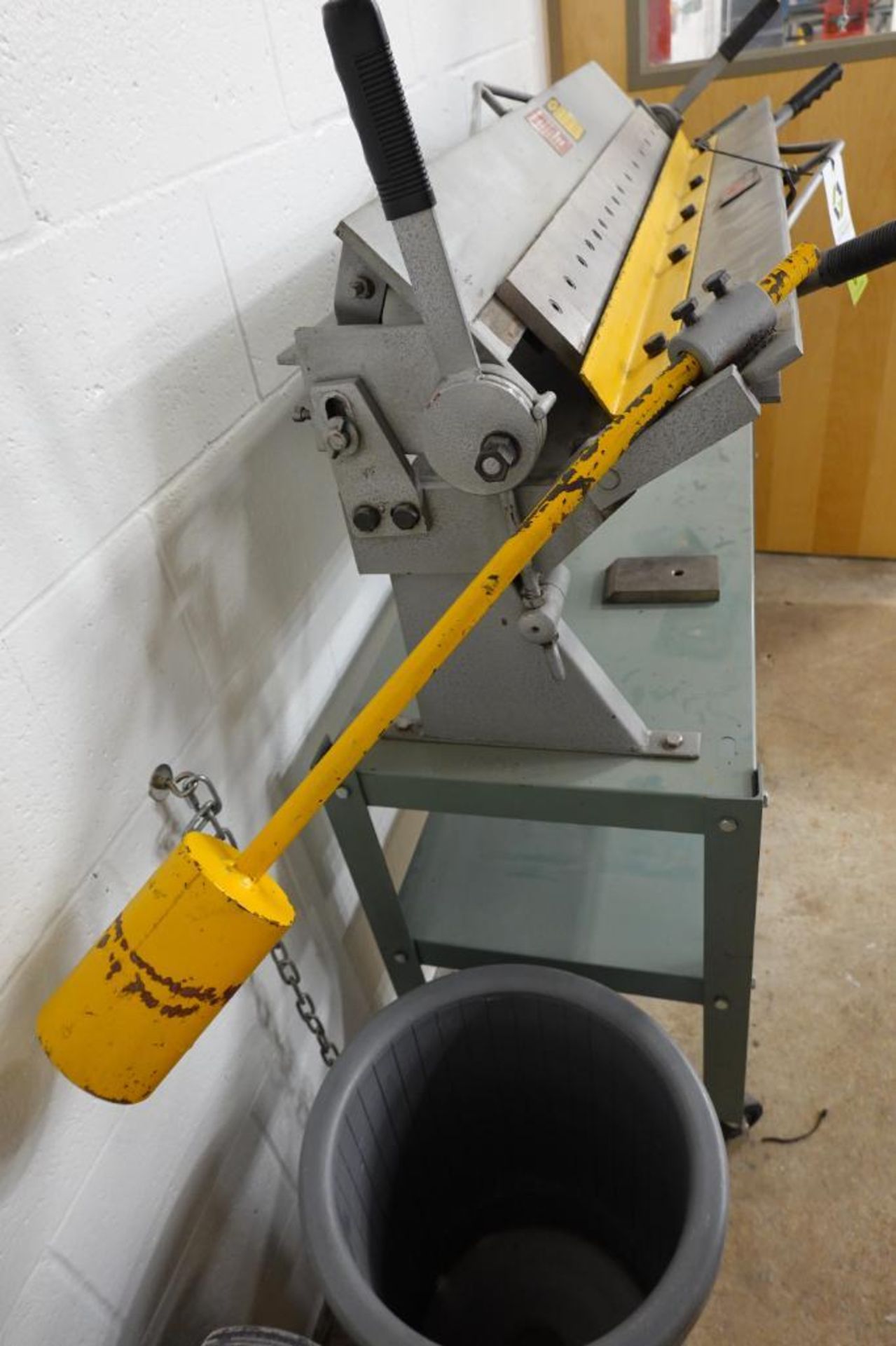 MHC 48 in. sheet metal pan and box brake, 16 gauge capacity mild steel ...