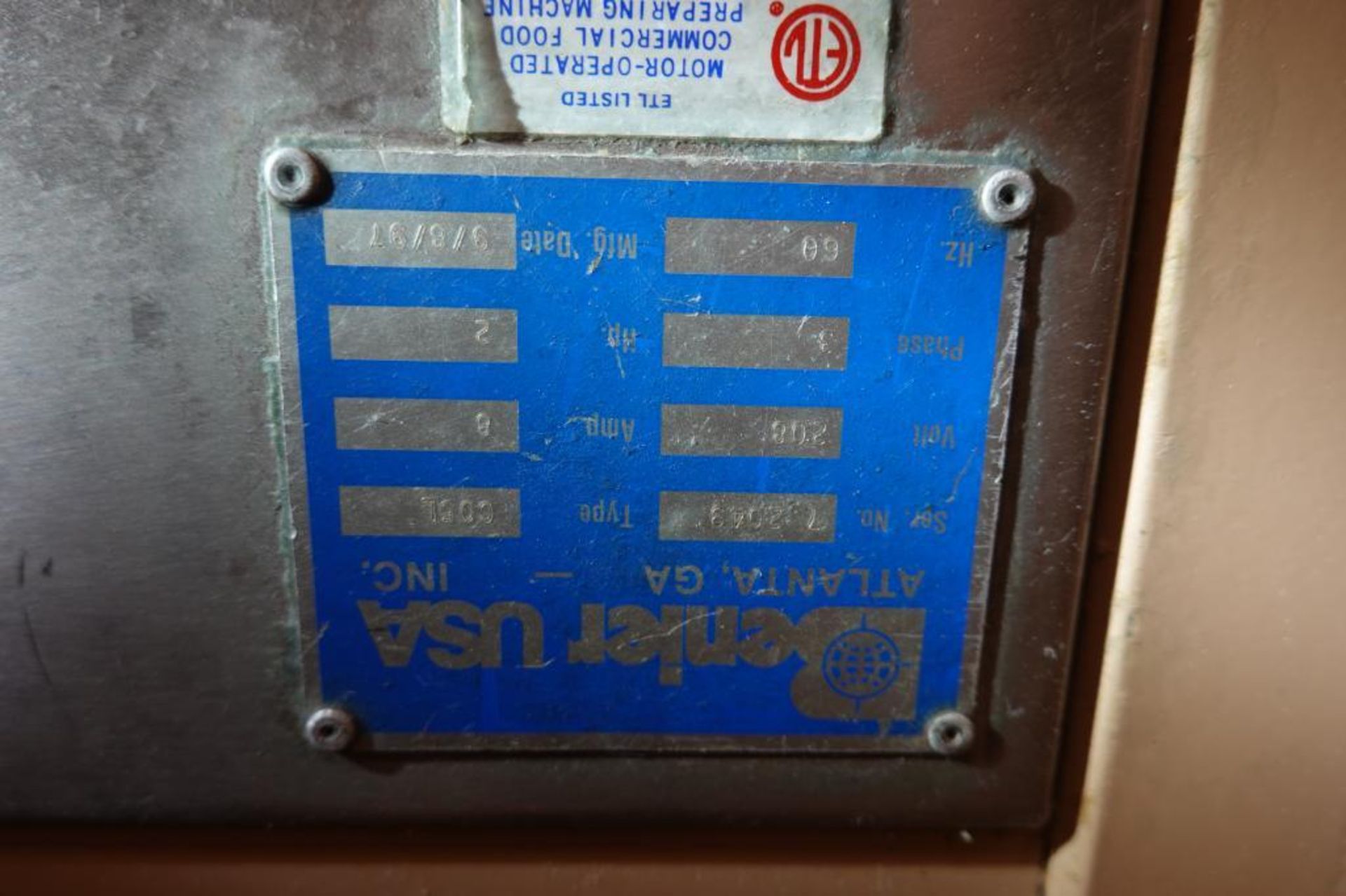 Benier conical dough rounder, Model CO5L, 42 in. tall discharge, SS ...