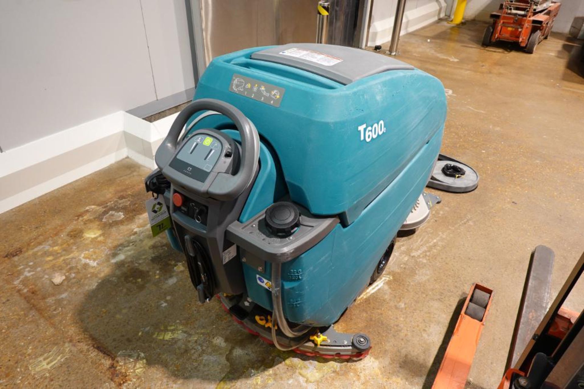 Tennant walk behind floor scrubber, Model T600E, 36 volt on board ...