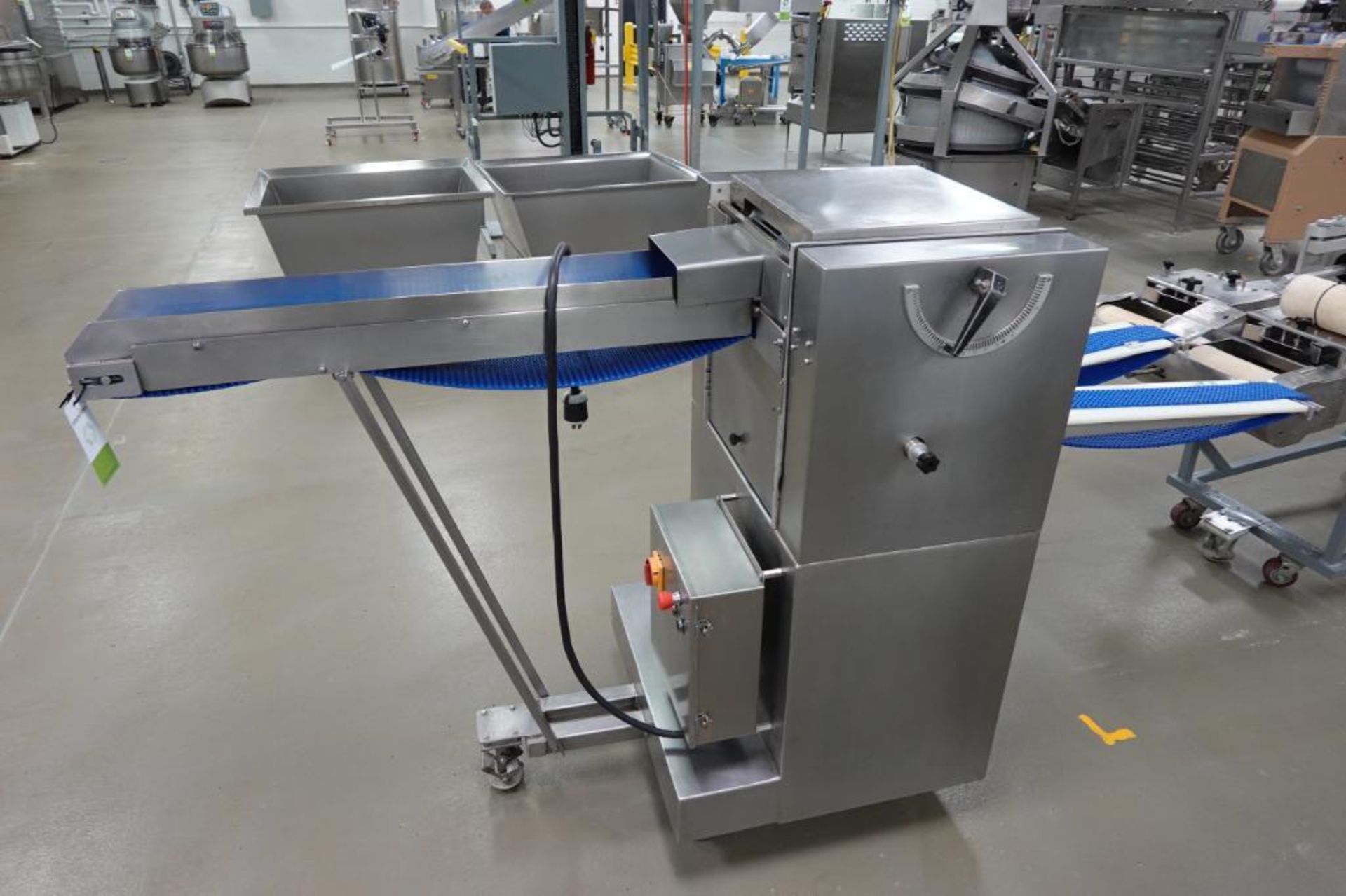 2-lane bagel divider, double bagel divider, Infeed conveyor 51 in. long ...