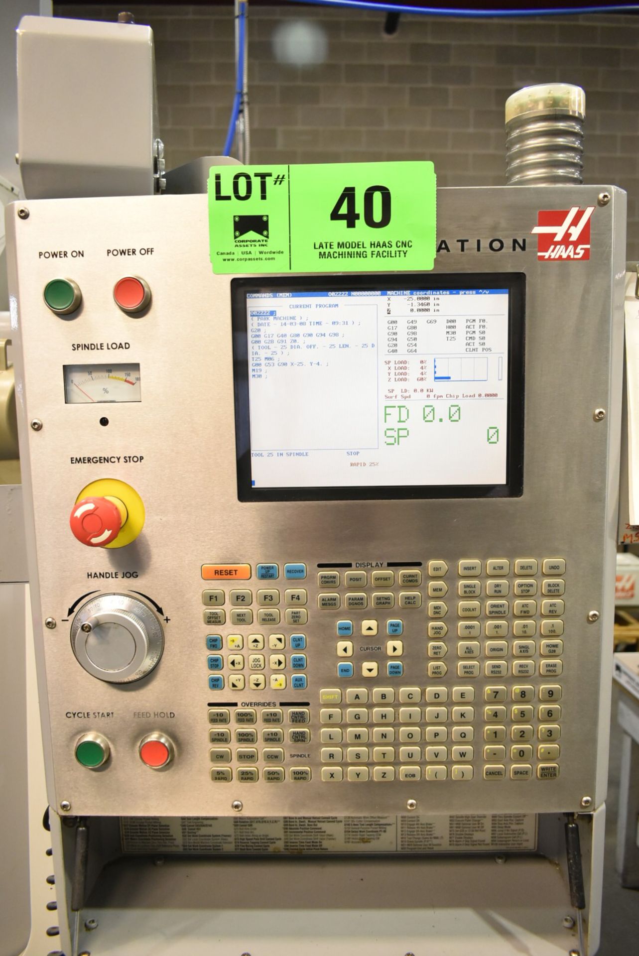 HAAS (2005) VF-4SS 5-AXIS READY CNC HIGH SPEED VERTICAL MACHINING ...