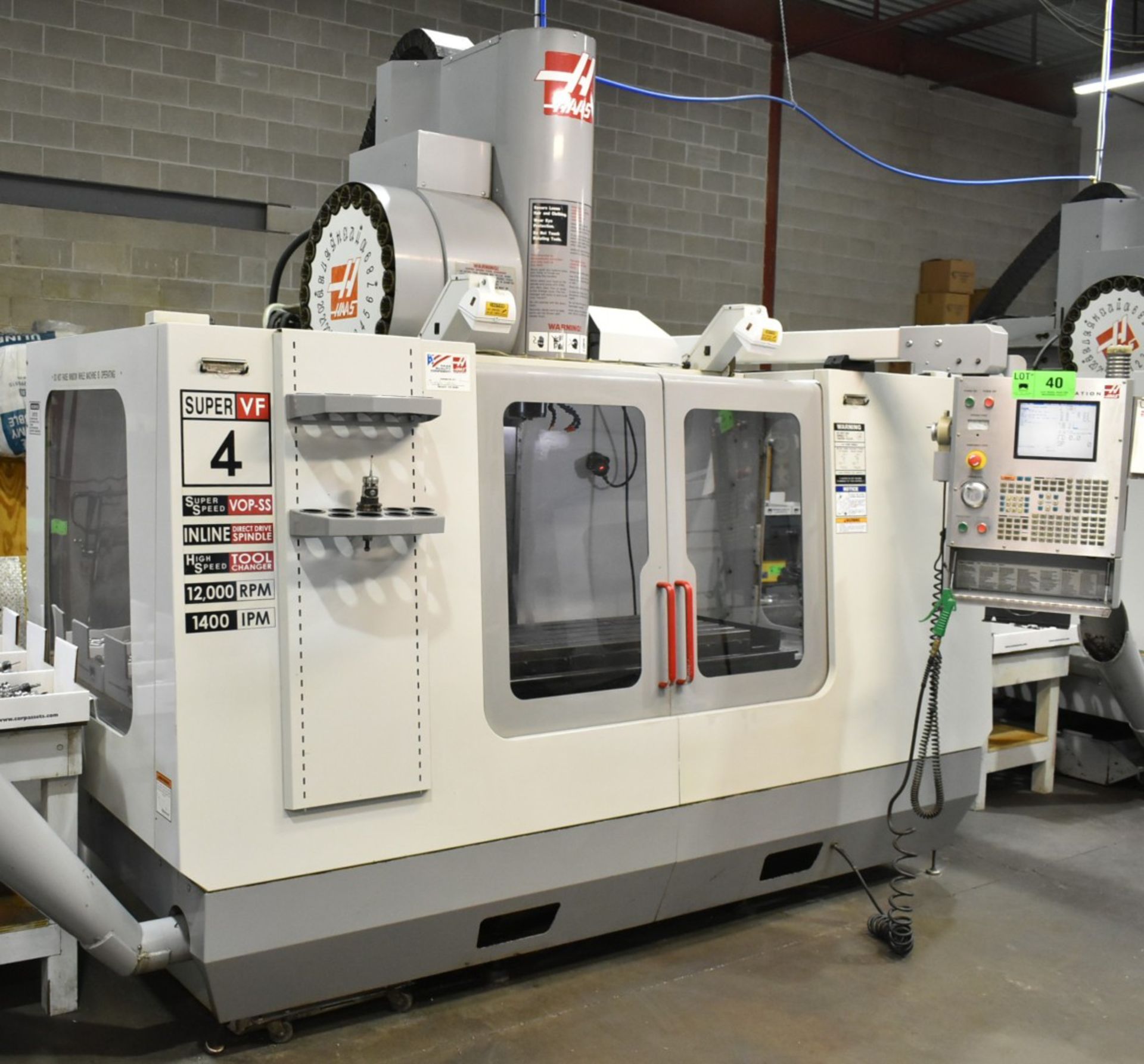 HAAS (2005) VF-4SS 5-AXIS READY CNC HIGH SPEED VERTICAL MACHINING ...
