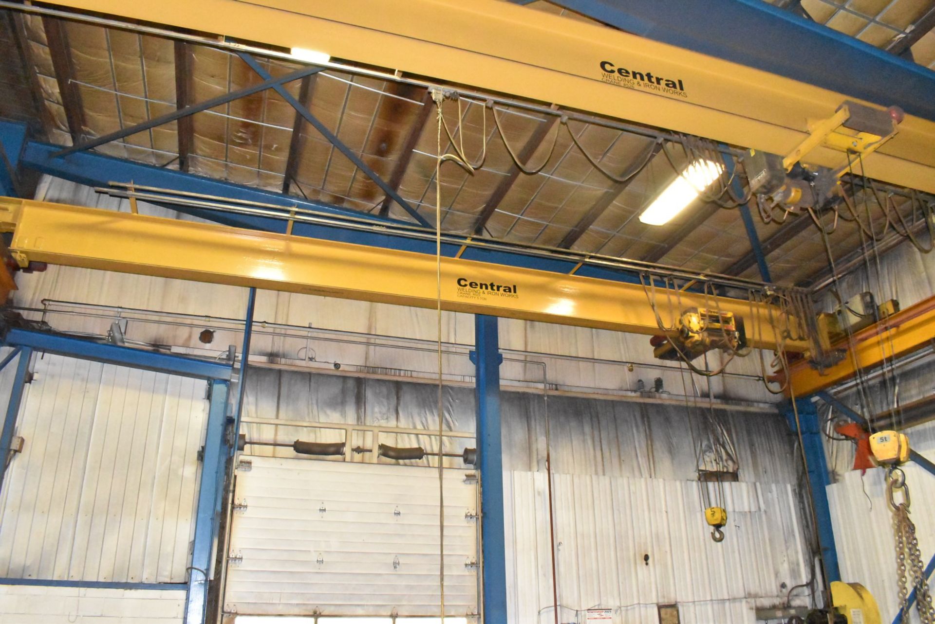 STREET 5-TON CAPACITY OVERHEAD BRIDGE CRANE WITH PENDANT CONTROL, 38 ...