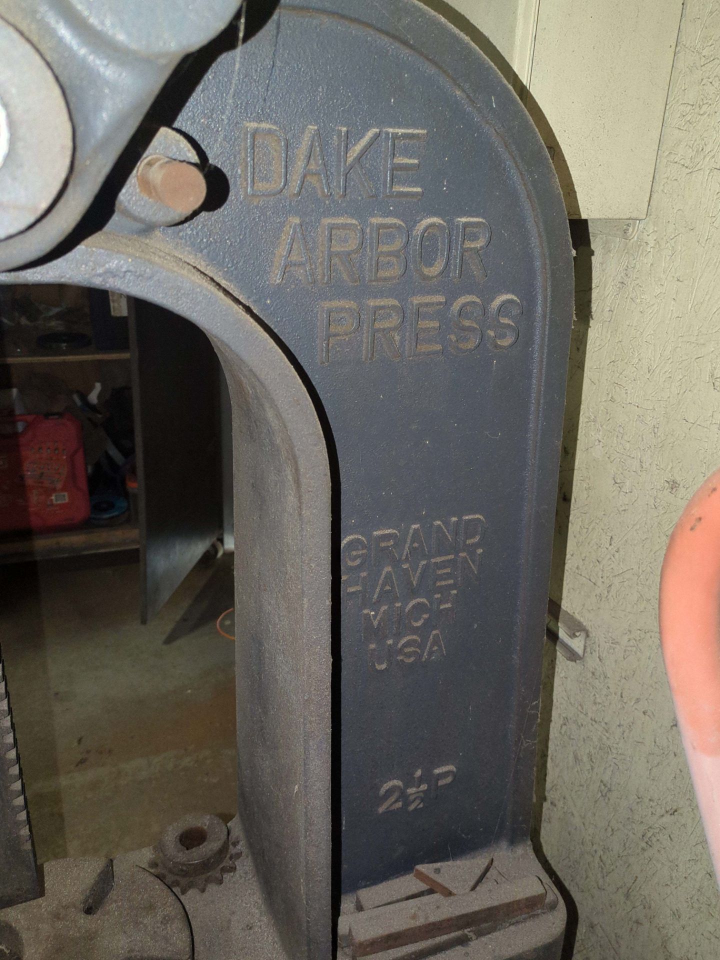 DAKE 2-1/2 ARBOR PRESS WITH STAND