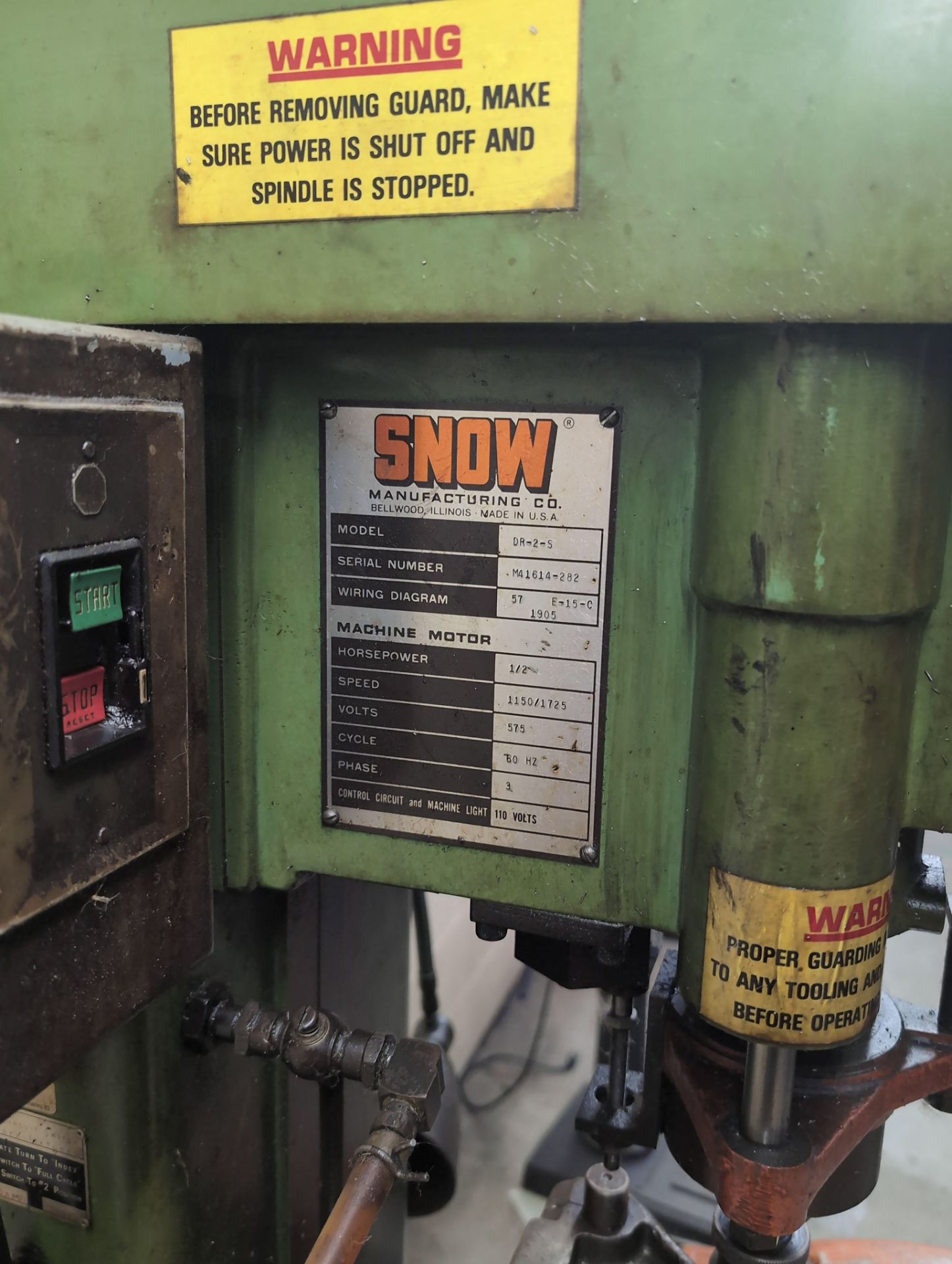{ Choice of lots: 121a } SNOW DR-2-S DRILL PRESS WITH .5HP, 3450RPM ...