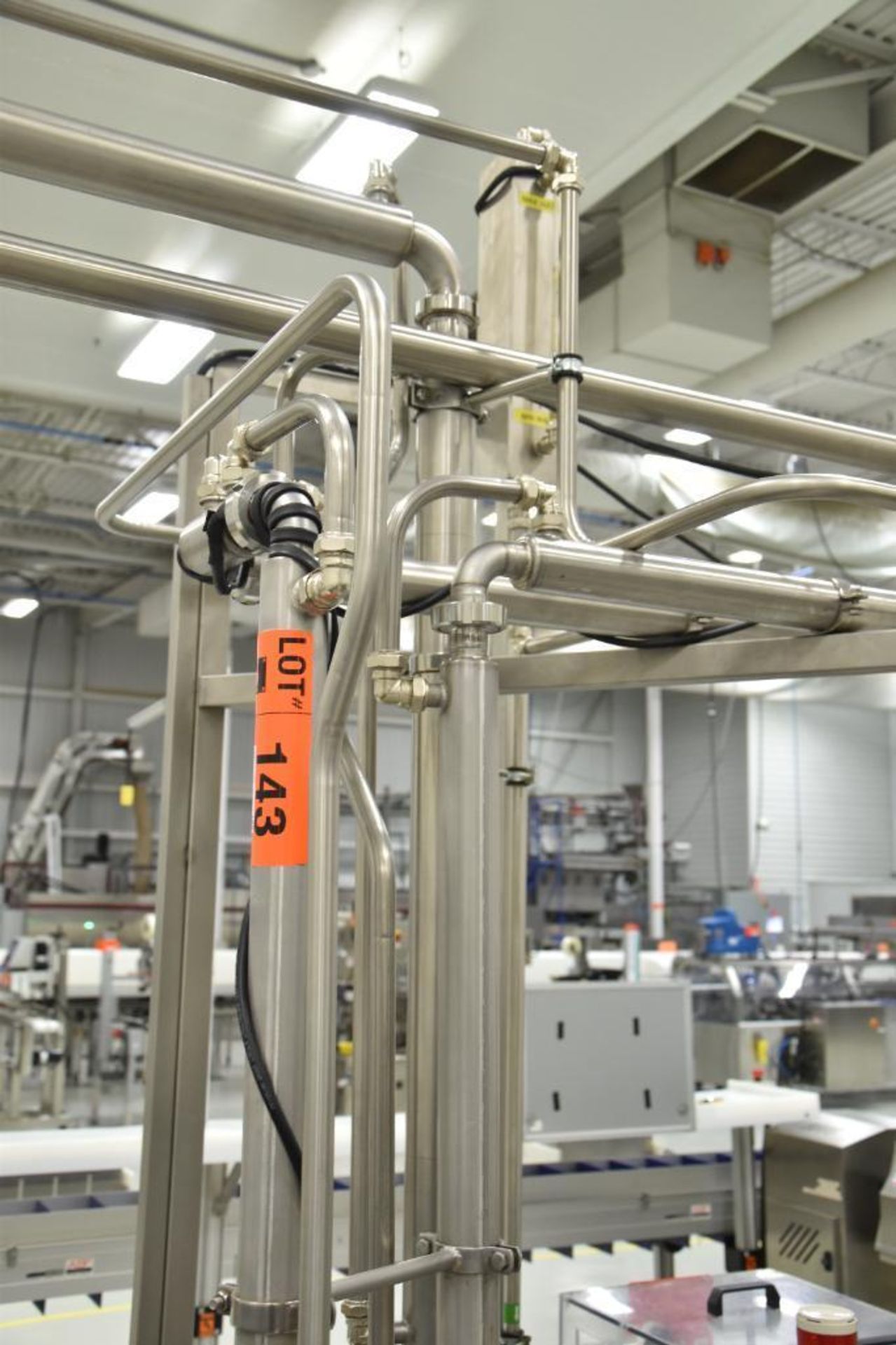 LOT STAINLESS STEEL JACKETED CHOCOLATE TRANSFER PIPES, VALVES AND ...