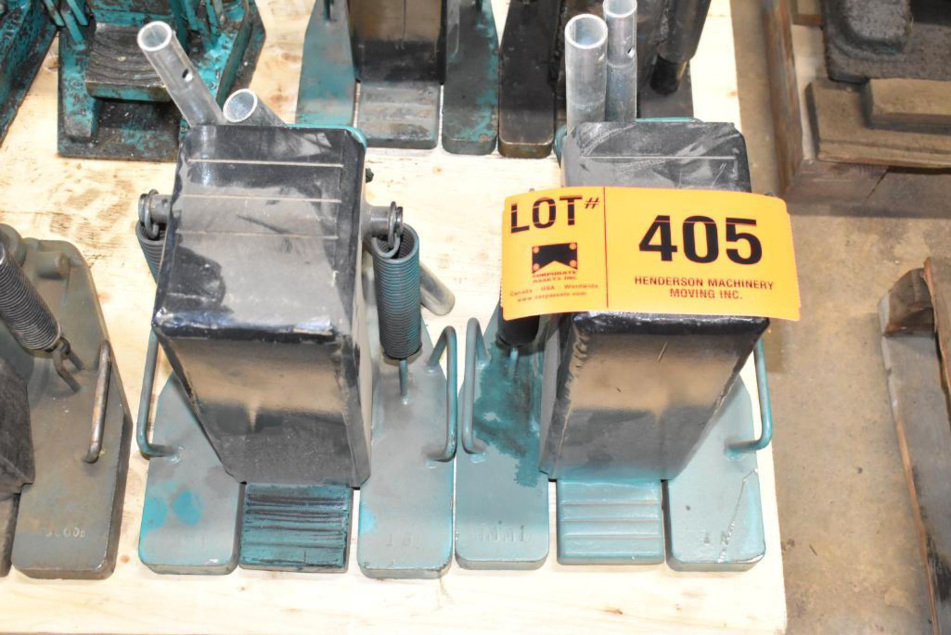 { Choice of lots: 405 } LOT/ (2) SIMPLEX 10 TON CAPACITY HYDRAULIC ...