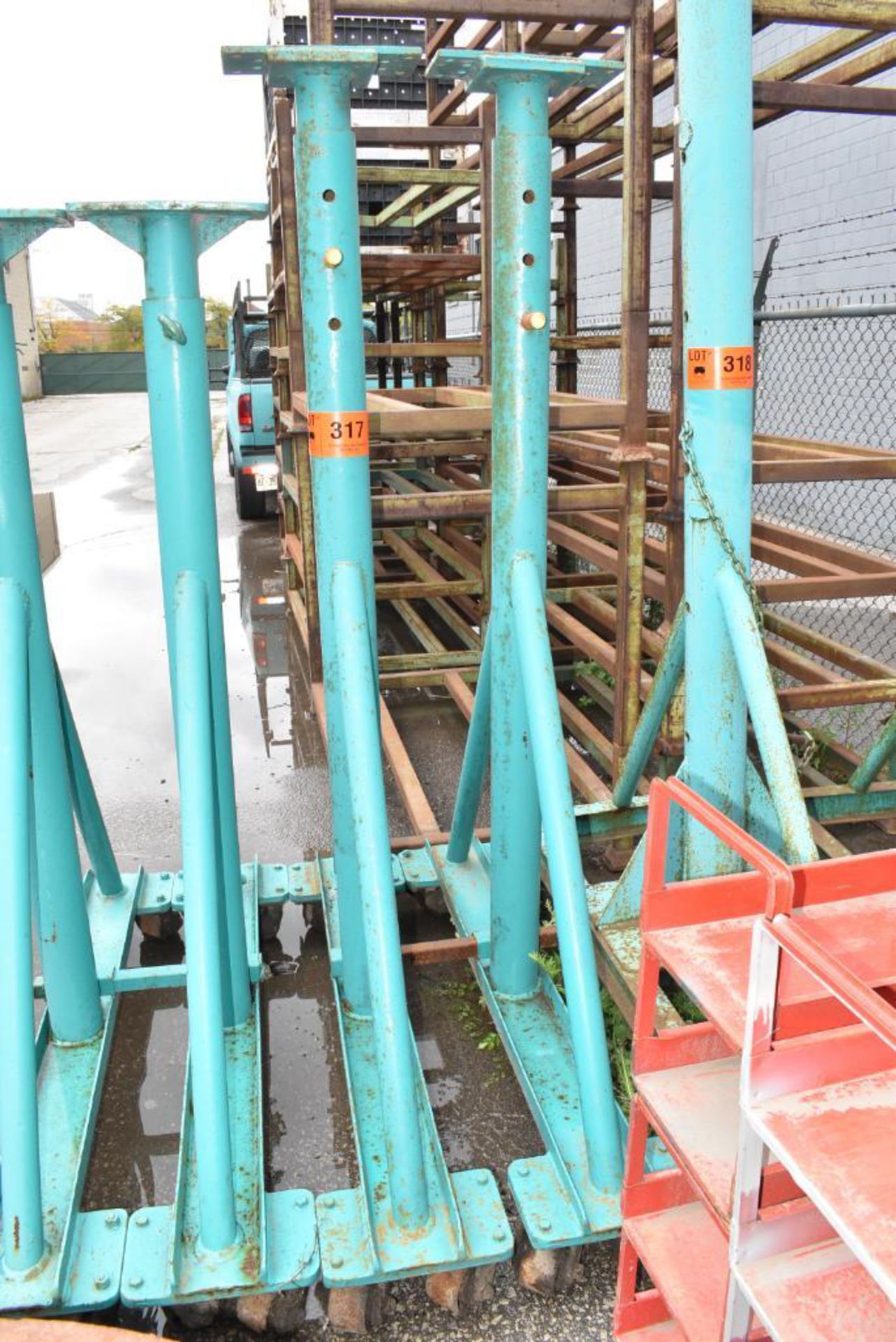 { Choice of lots: 317, 320, 322 } LOT/ (2) APPROX. 84" TELESCOPIC ...