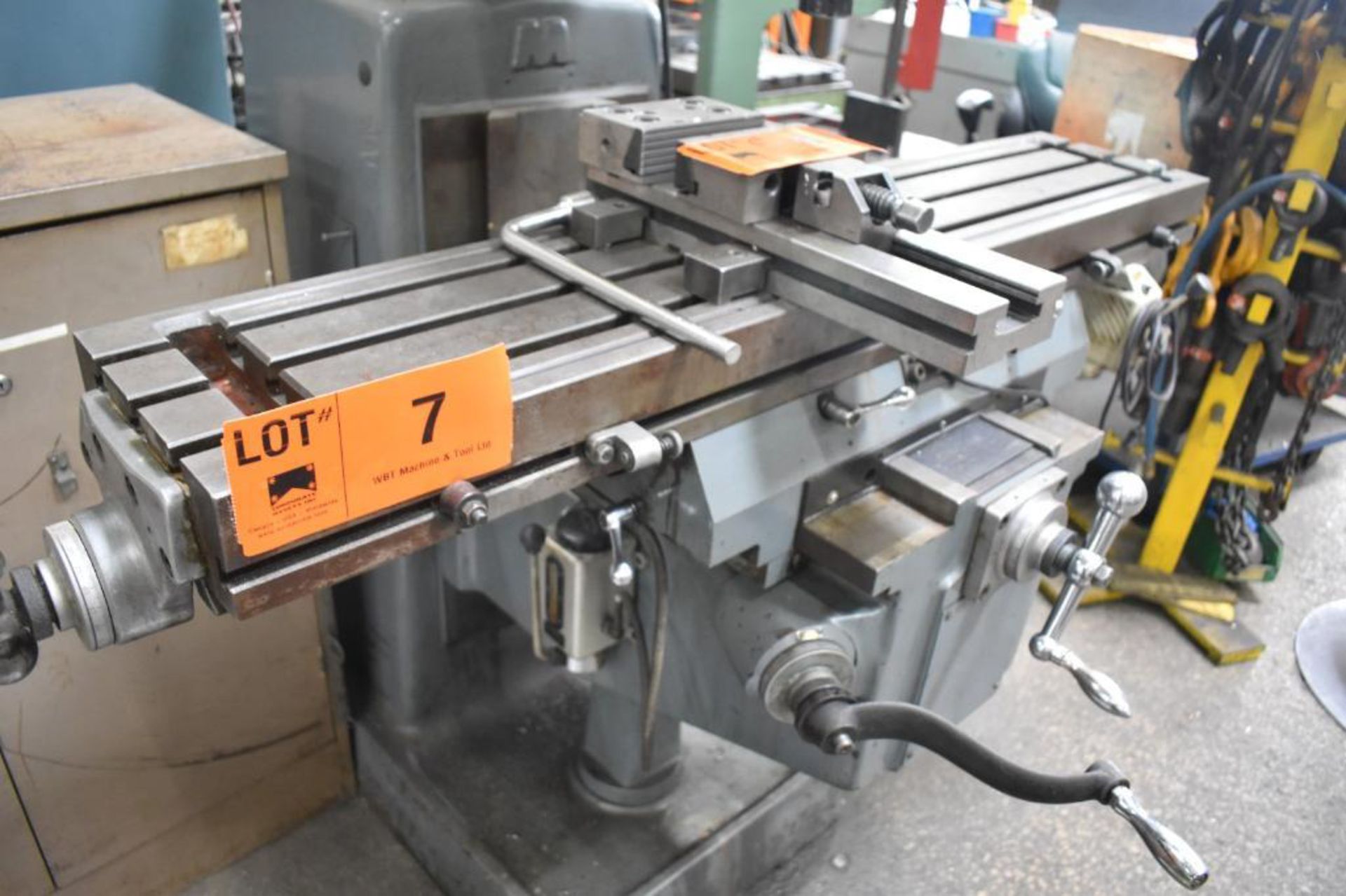 KBC 3VS VERTICAL MILL WITH 50” X 10” T-SLOT TABLE, SPEEDS TO 4200RPM ...