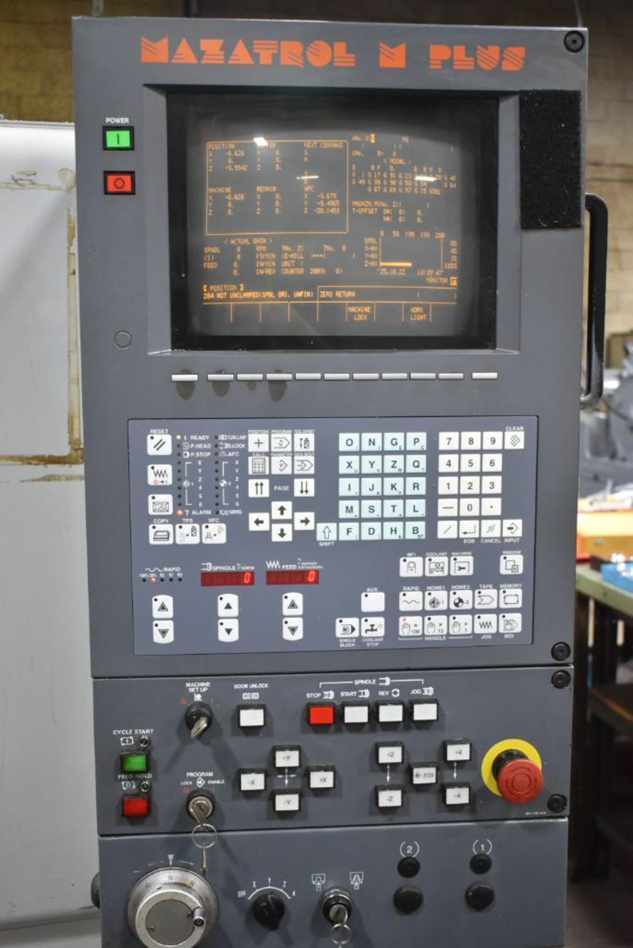 MAZAK VTC-16A CNC VERTICAL MACHINING CENTER WITH MAZATROL M PLUS CNC ...