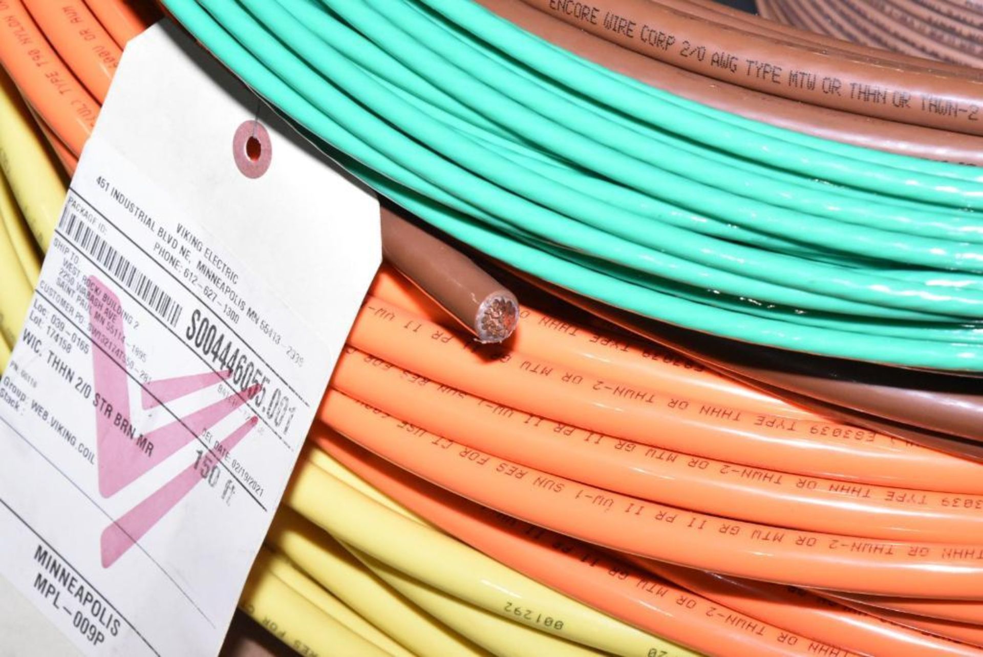 LOT/ SKID WITH ELECTRICAL WIRE [RIGGING FEES FOR LOT #761 - $35 USD ...