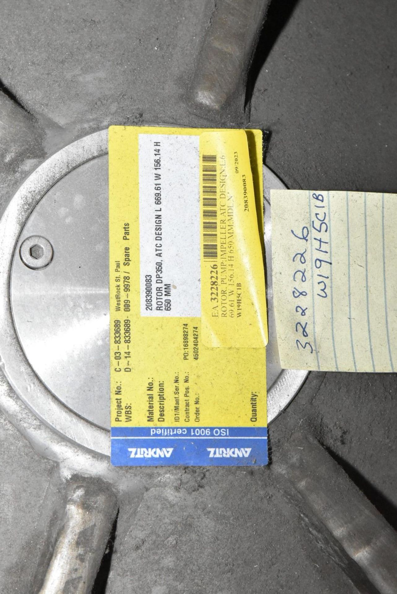 { Choice of lots: 844 } (2019) ANDRITZ DP350-650 DETRASHER PUMP HOUSING ...