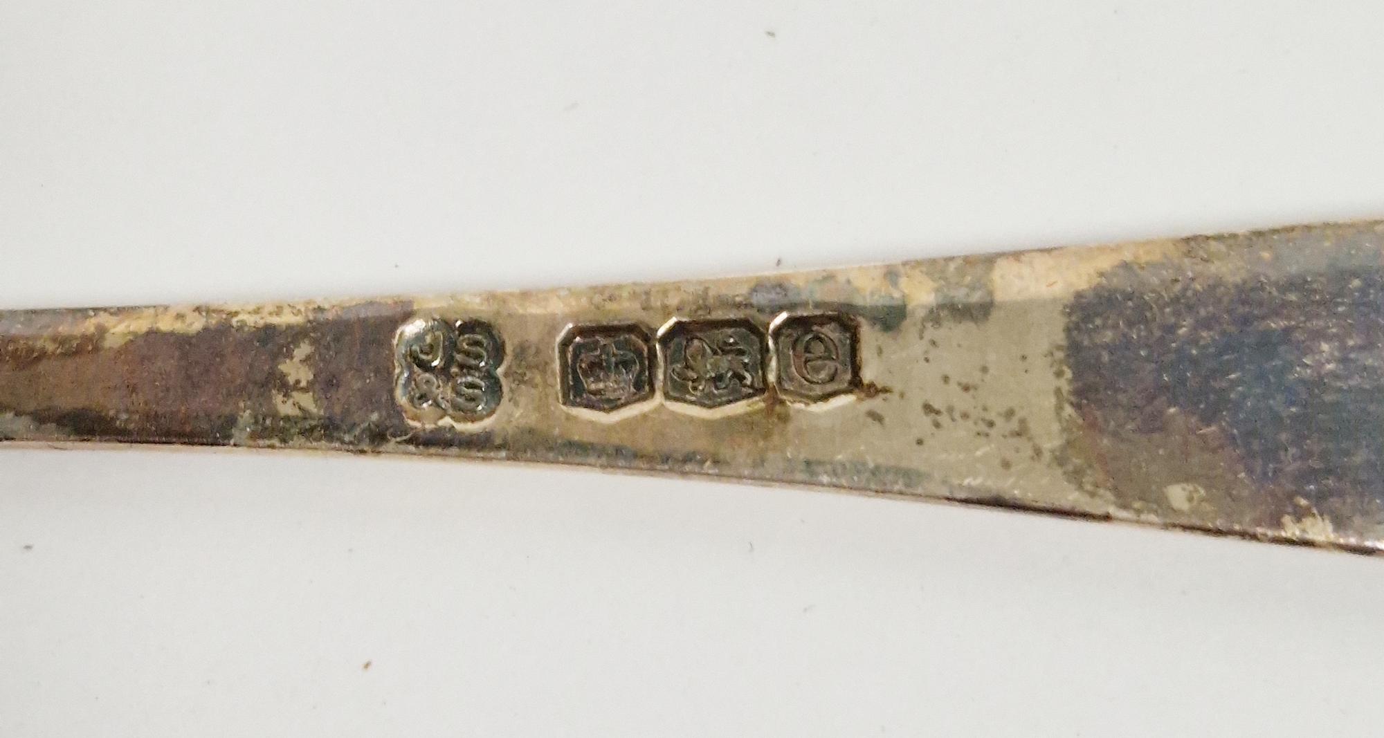 Set of six George V silver teaspoons, Sheffield 1922, John Sanderson ...