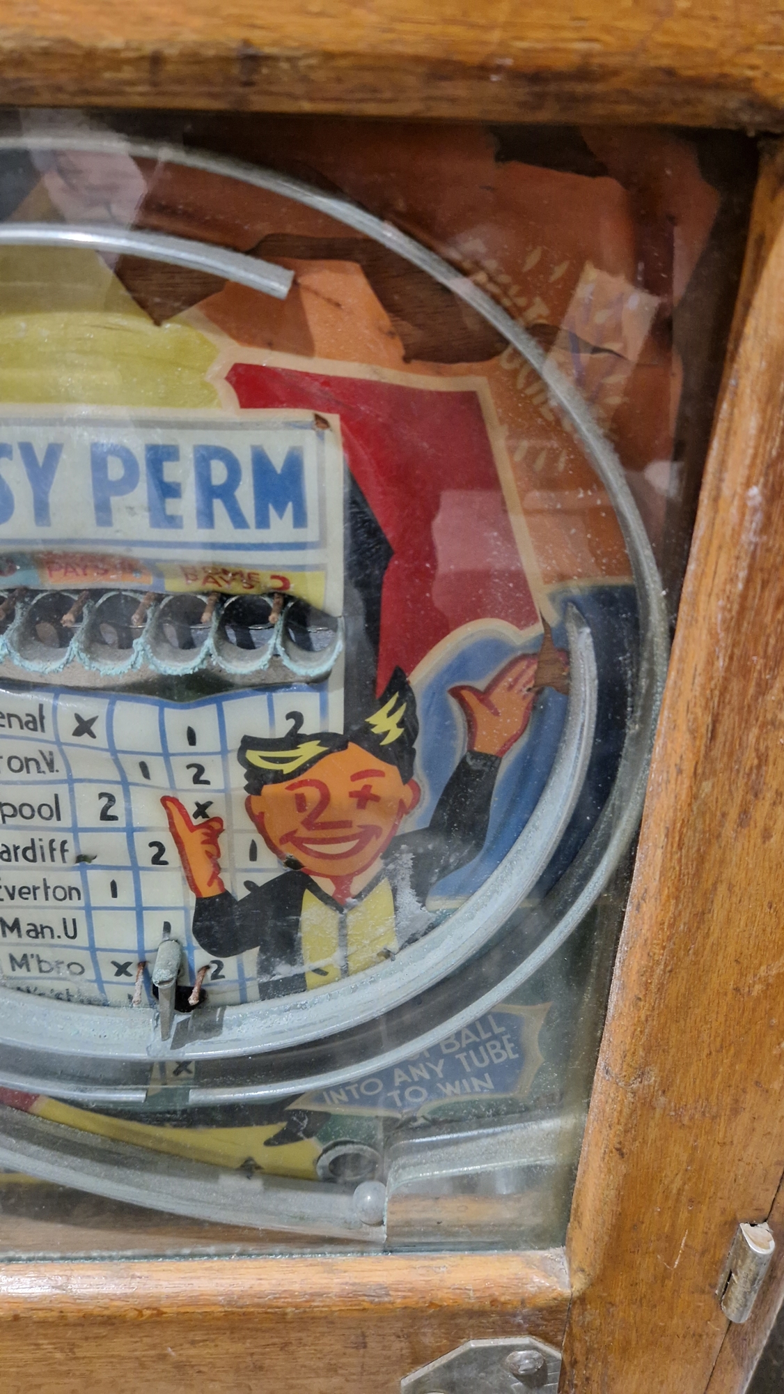Easy Perm Allwin coin-operated arcade machine manufactured by Oliver ...
