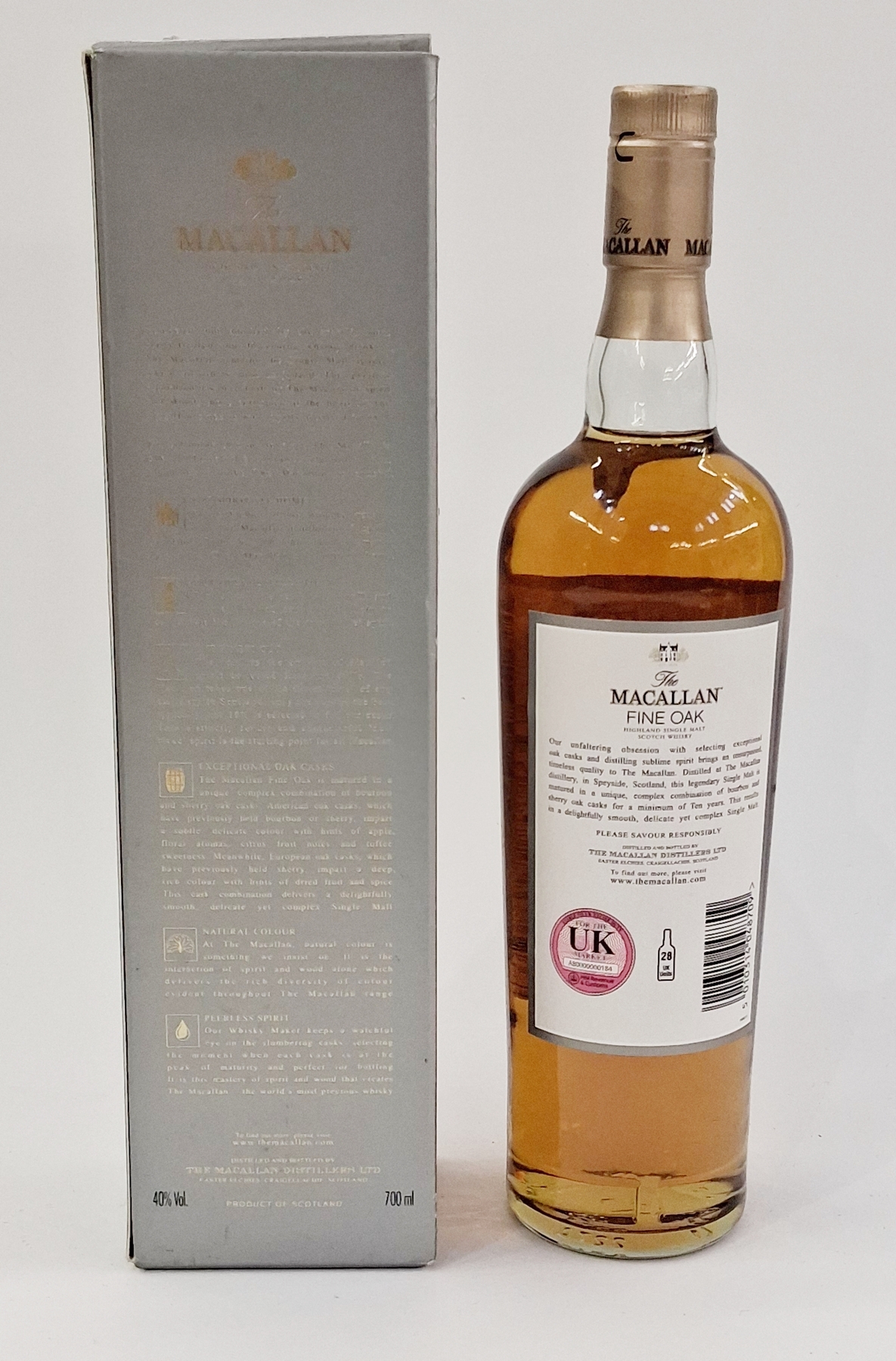 The Macallan 10 year old fine oak single malt Scotch whisky, matured in ...