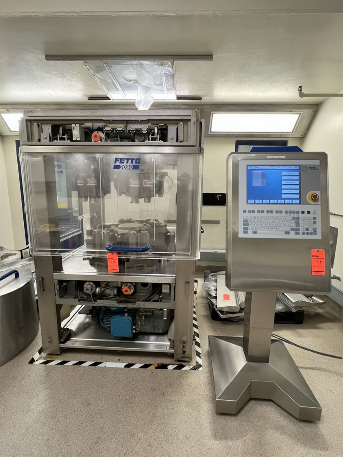 Fette 3090 Rotary Tablet Press, New 1998, SN 29-215, Double sided, with ...