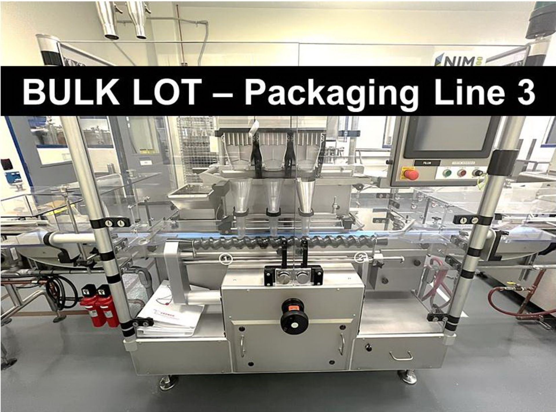 Solid Dose Packaging Line# 3 Bulk Lot Consisting of Lots 346 to 368 ...