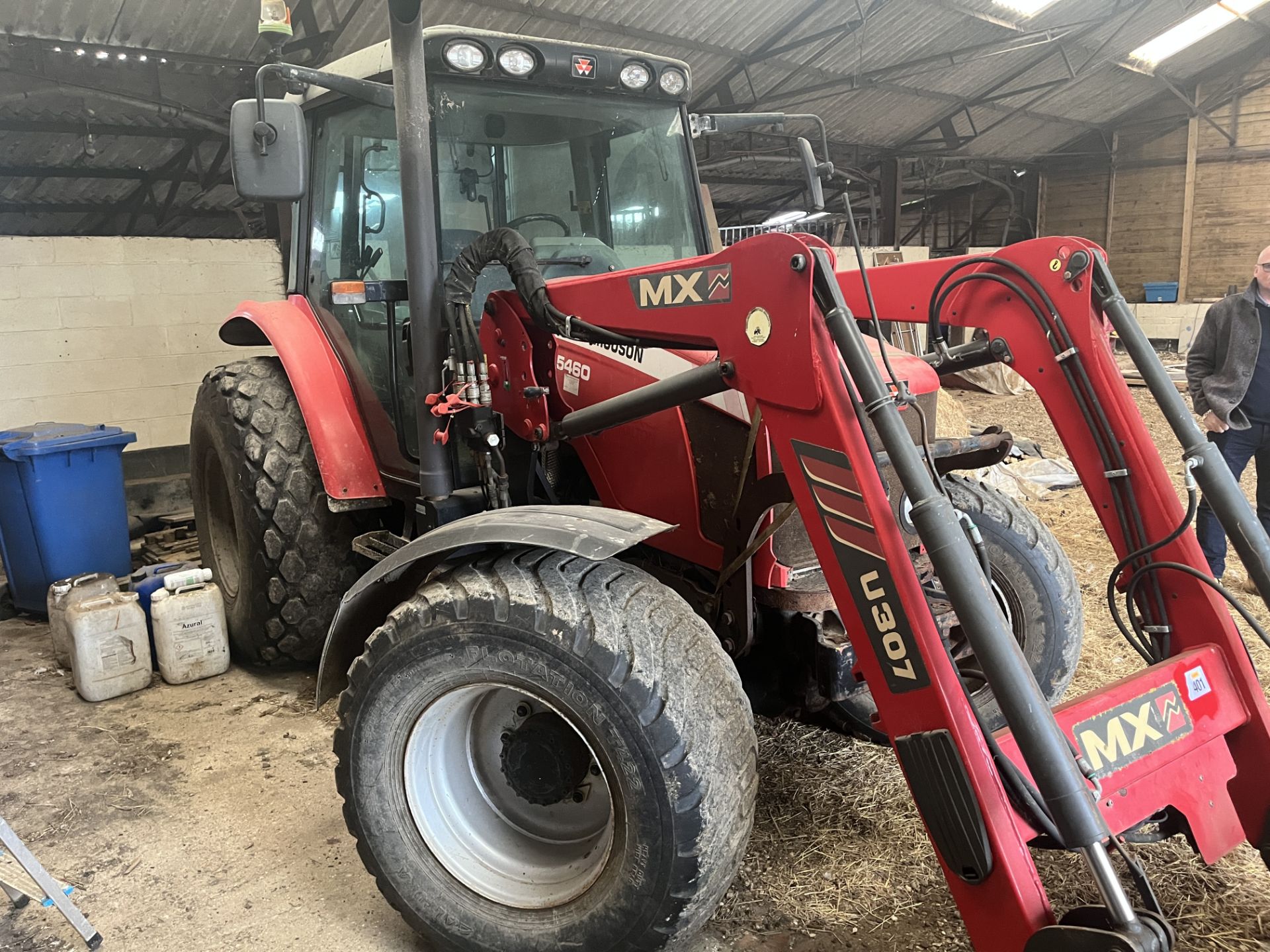 MASSEY FERGUSON 5460 DYNA -4 TRACTOR (PF08 TZE) 7601 HOURS REG. PF08 ...
