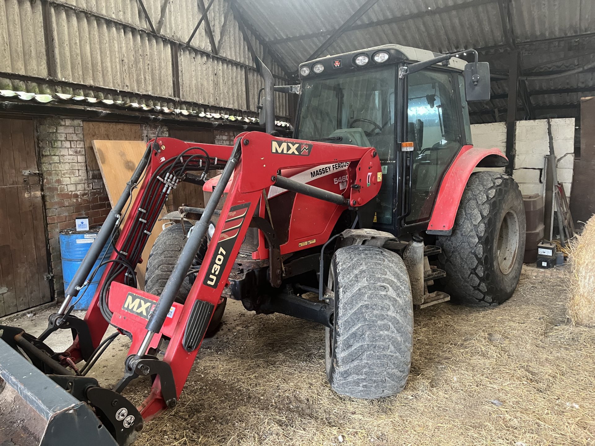 MASSEY FERGUSON 5460 DYNA -4 TRACTOR (PF08 TZE) 7601 HOURS REG. PF08 ...