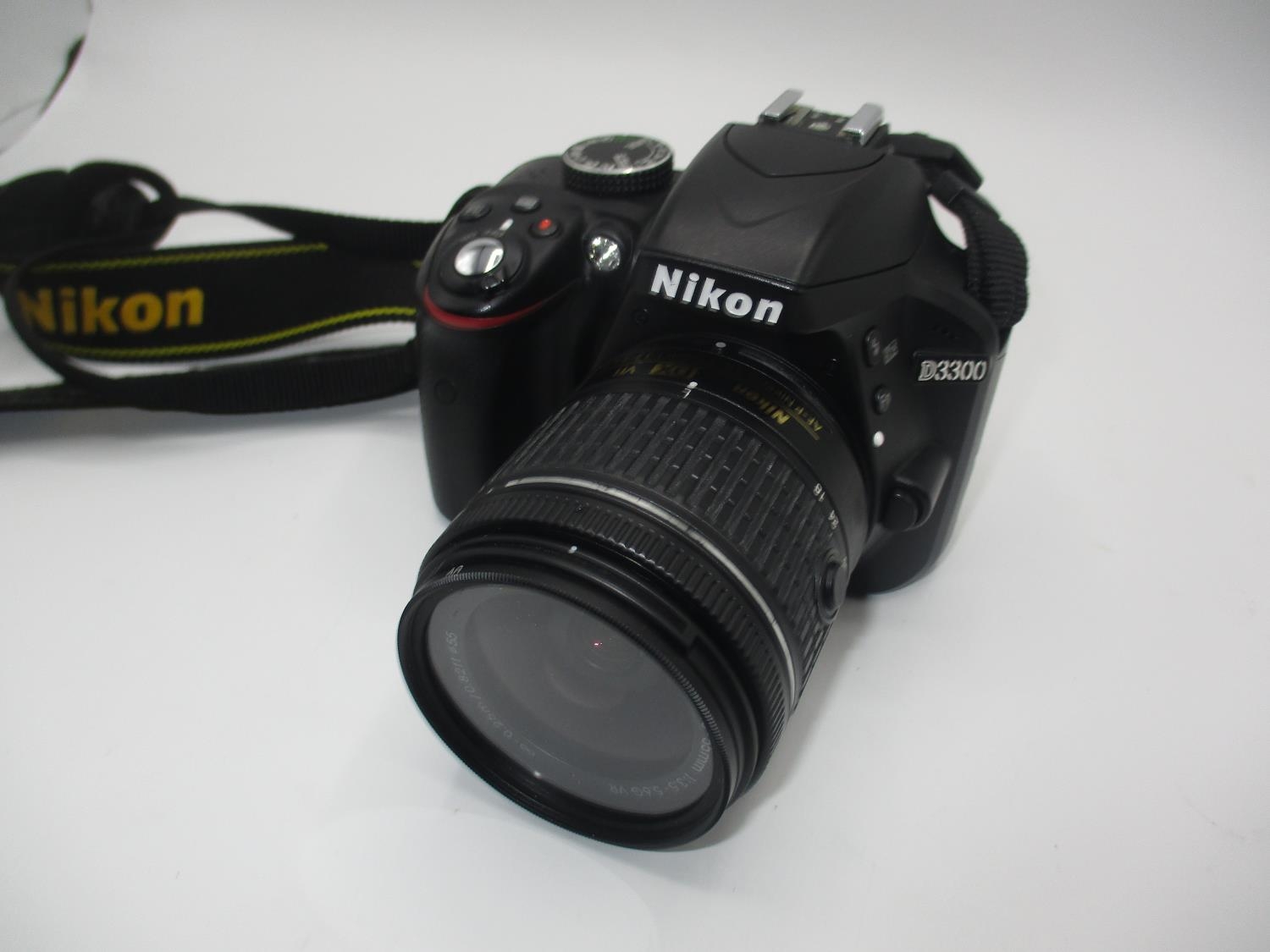 Nikon D 3300 Camera with AF-P Nikkor 18-55mm 1:3.5-5.6 G Lens and Bag