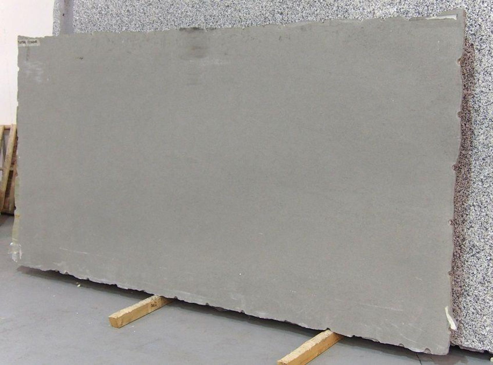 LOT - (6) SLABS ASSTD LIMESTONE, GRANITE, & QUARTZITE - (2) BLACK ...
