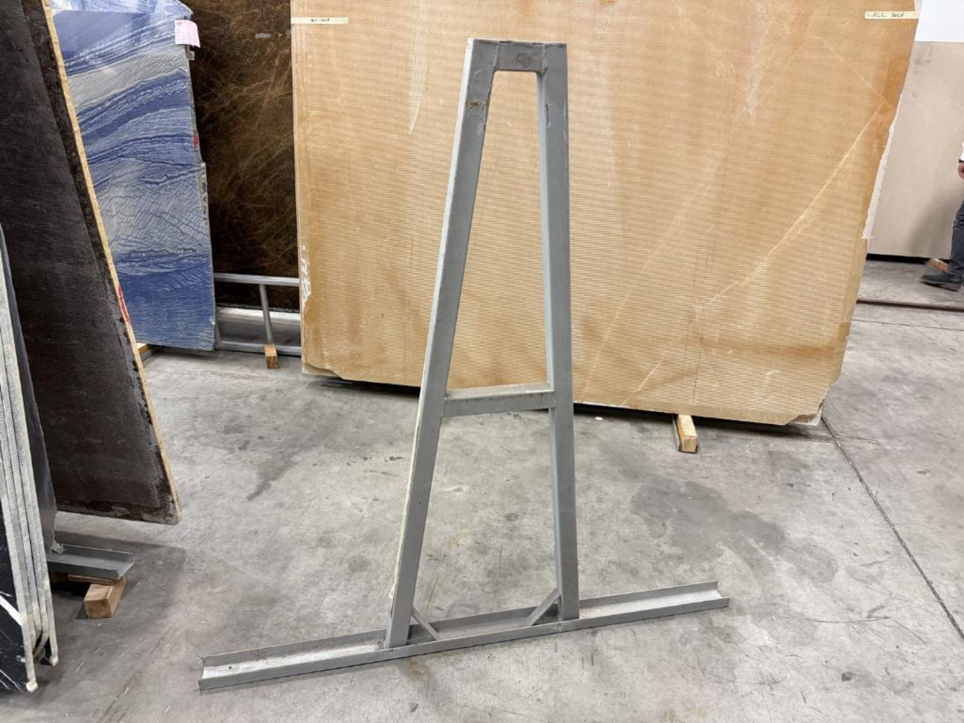 SETS - DOUBLE SIDED STEEL SLAB A-FRAME RACKS (DELAYED PICKUP)