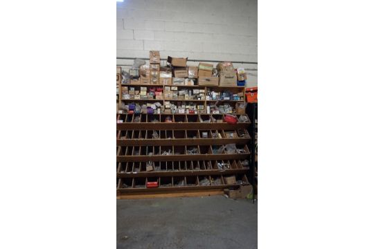 LOT - ASST. HARDWARE C/W CUSTOM FAB. BINS