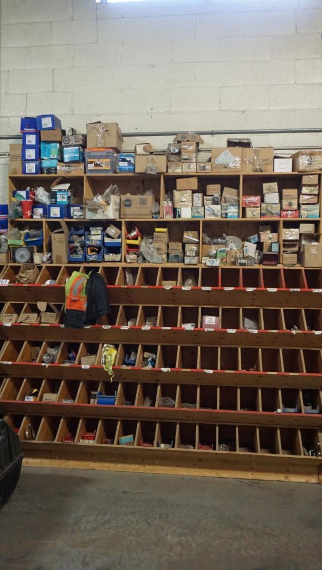 LOT - ASST. HARDWARE C/W CUSTOM FAB. BINS