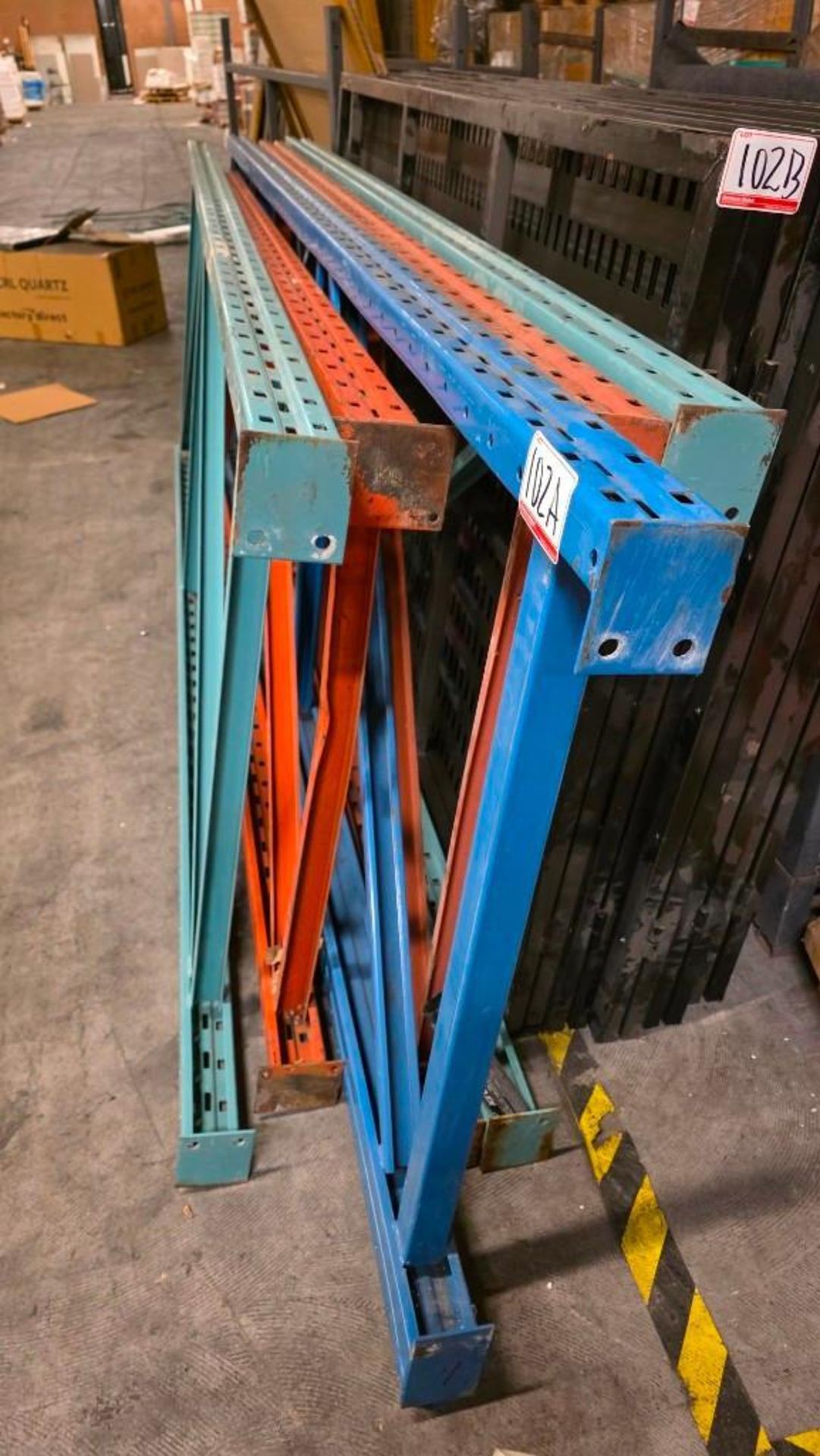 LOT - ASSORTED RACKING UPRIGHTS & CROSS BEAMS, ETC.